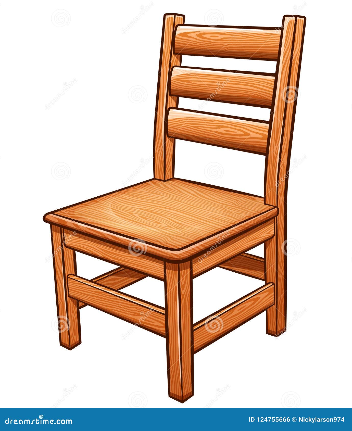 Vector Chair on White Background Stock Vector - Illustration of ...