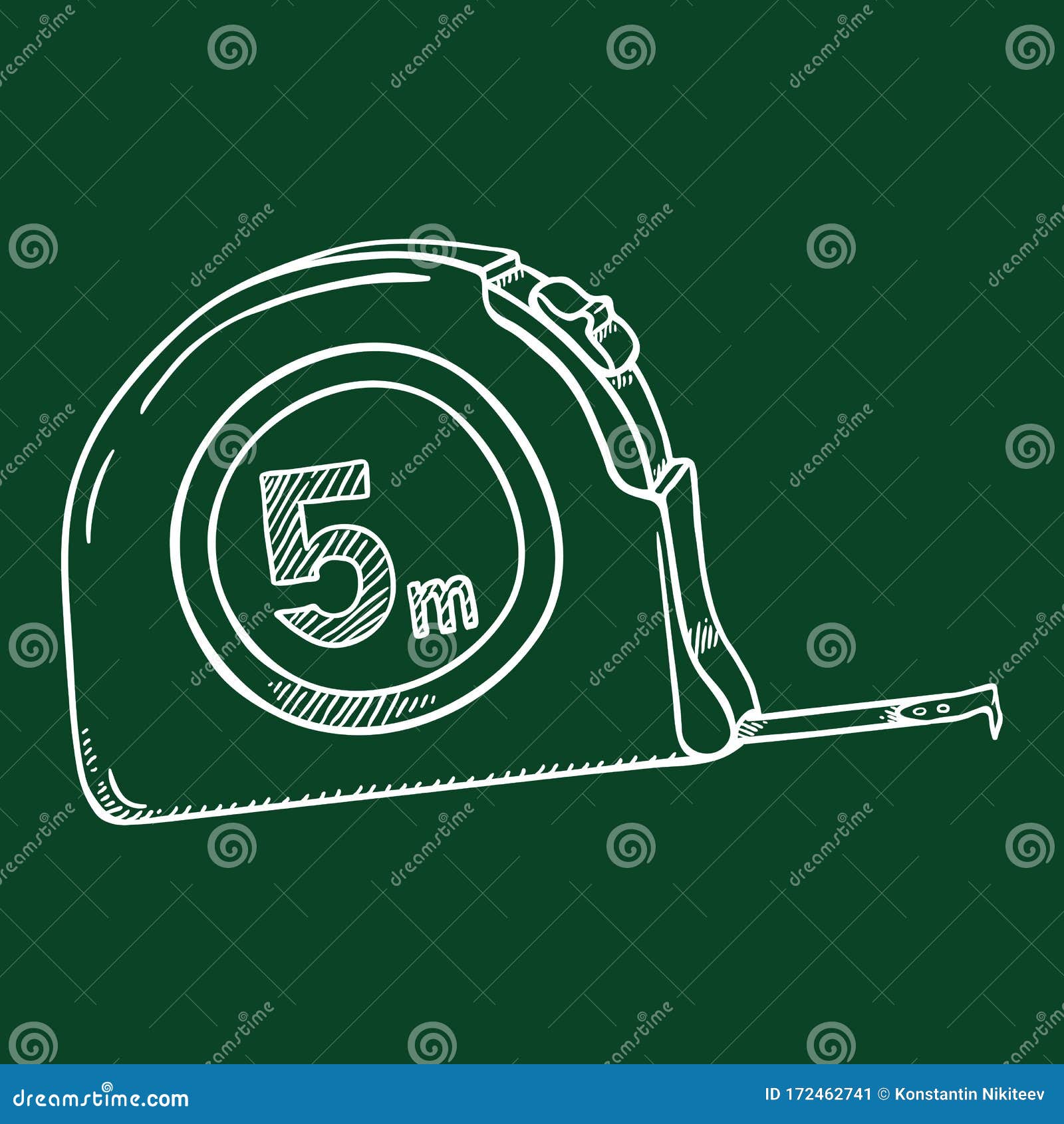 Vector Chalk Building Level Stock Vector - Illustration of chalkboard ...