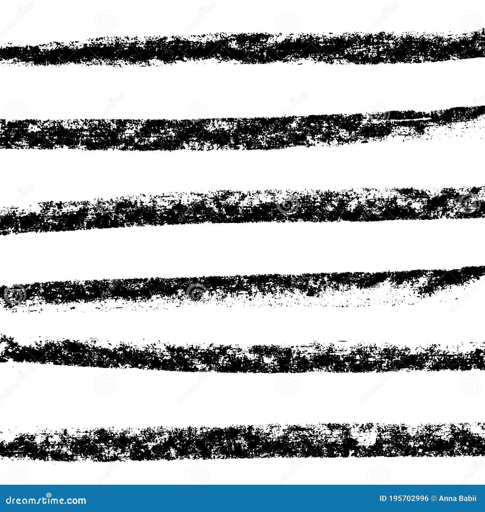 Vector Chalked Handmade Lines. Chalk Hand Drawn Strokes. Vector ...