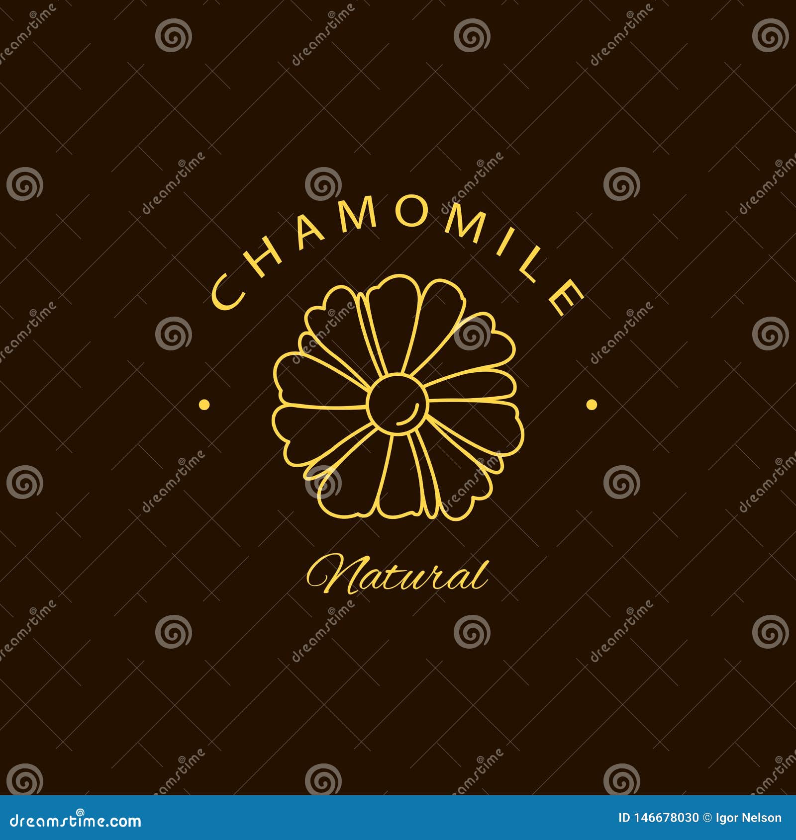 Chamomile Logo Vector Illustration | CartoonDealer.com #18452478