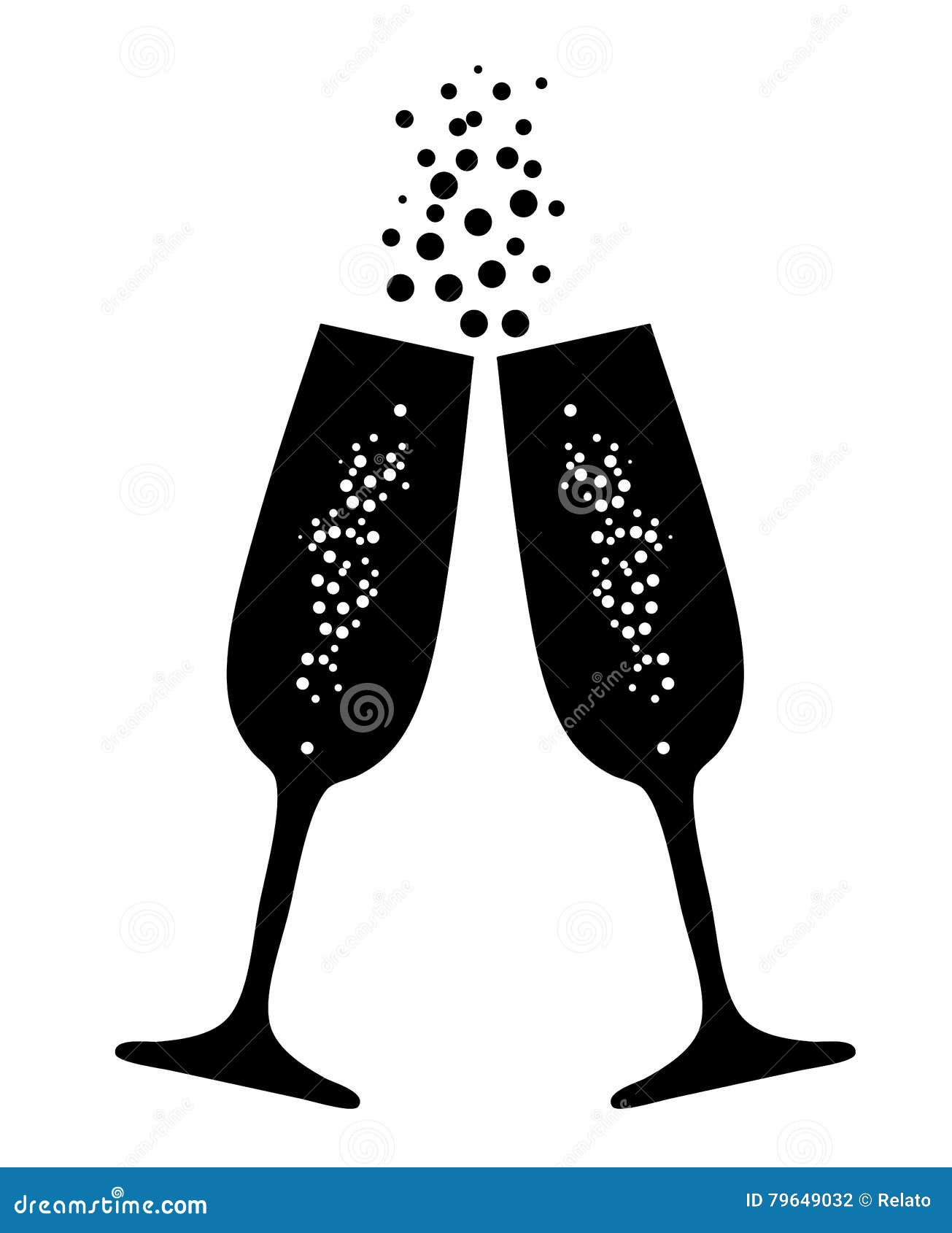 Vector Champagne Glasses Stock Vector Illustration Of Background 79649032