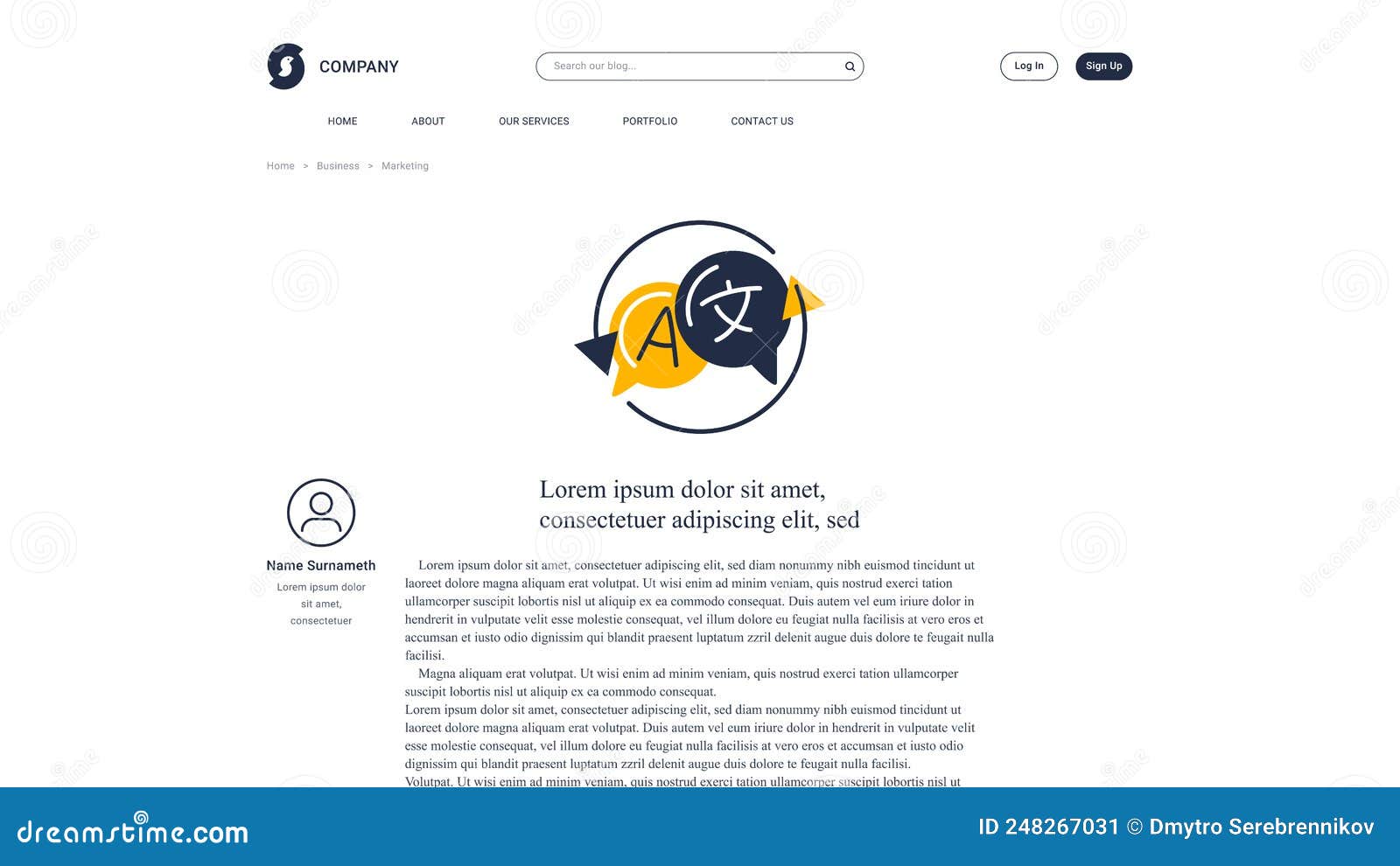 Vector Change Language in Bold Line Style . Editable Illustration Stock ...