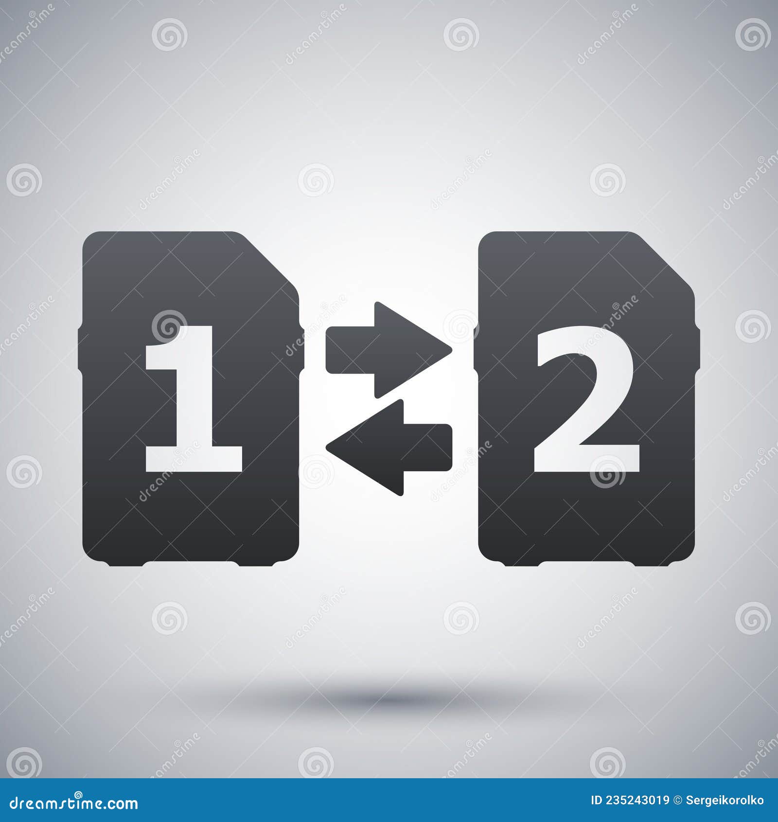 Vector Change SIM Cards Icon Stock Vector - Illustration of ...