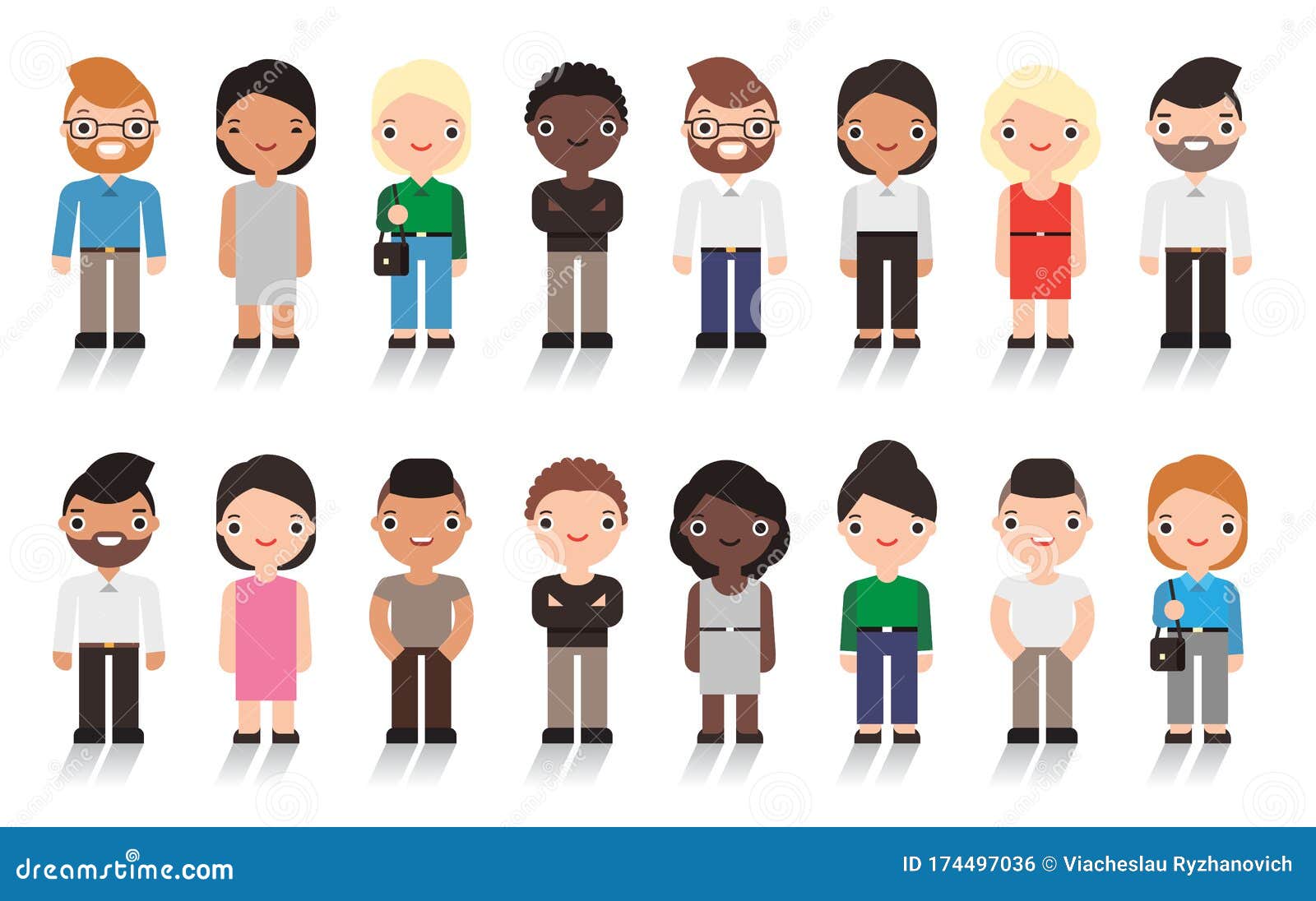 Vector character design stock vector. Illustration of manager - 174497036