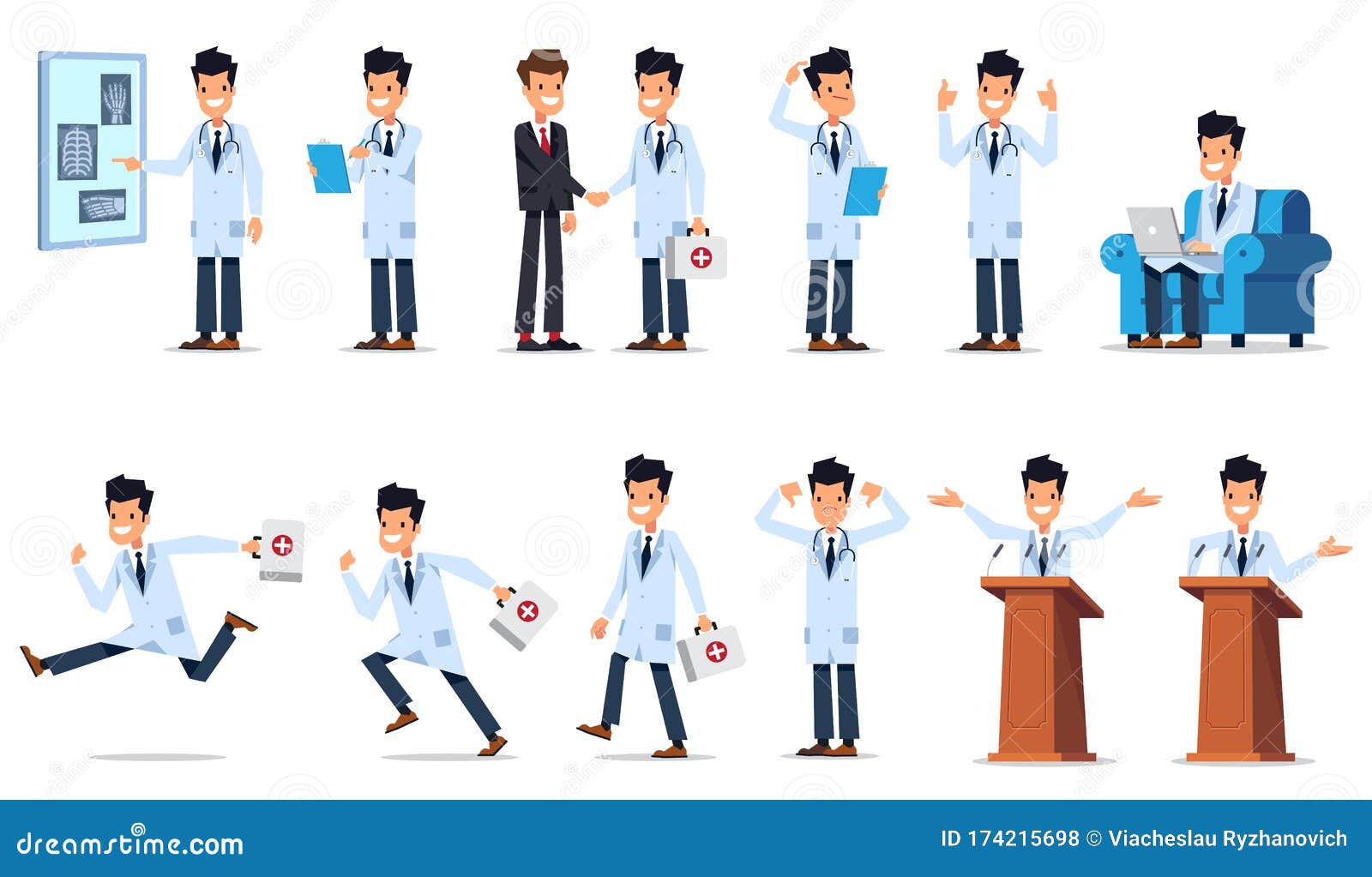 Vector characters design stock vector. Illustration of doctor - 174215698