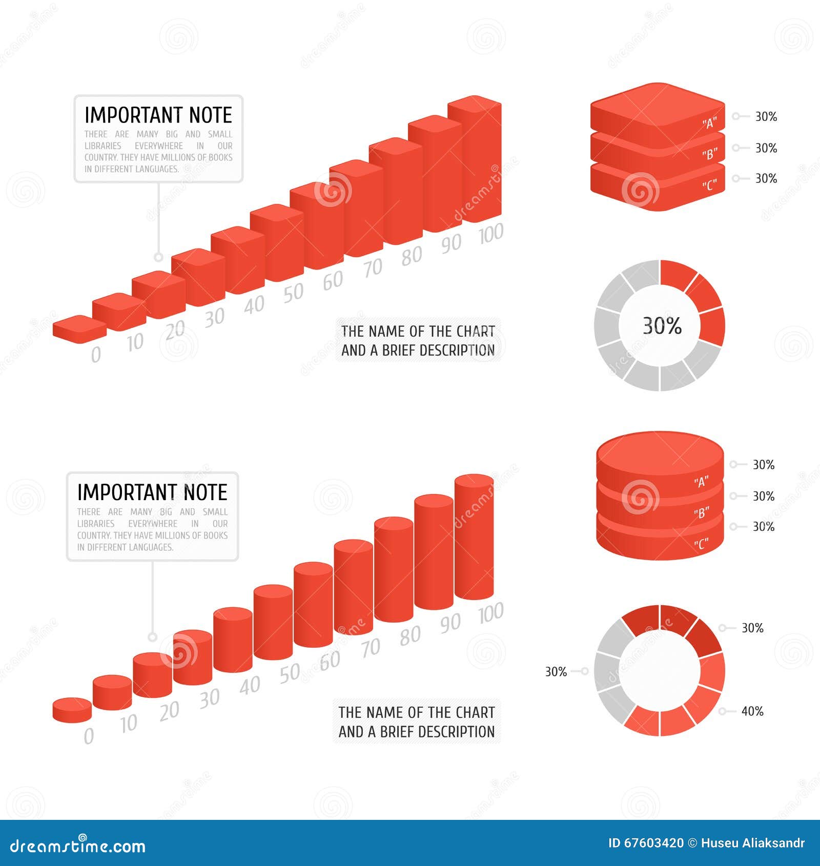 Vector chart template. stock vector. Illustration of chart - 67603420