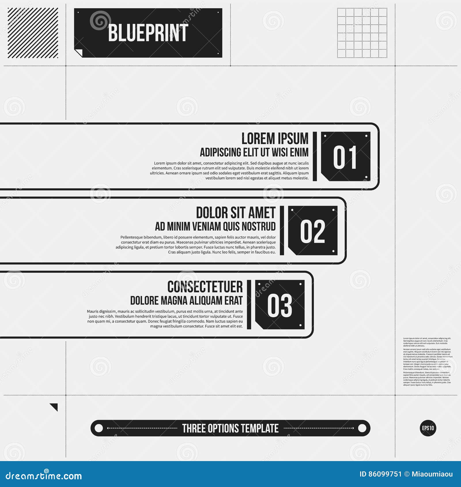 Vector Chart Template in Draft Style Stock Vector - Illustration of ...