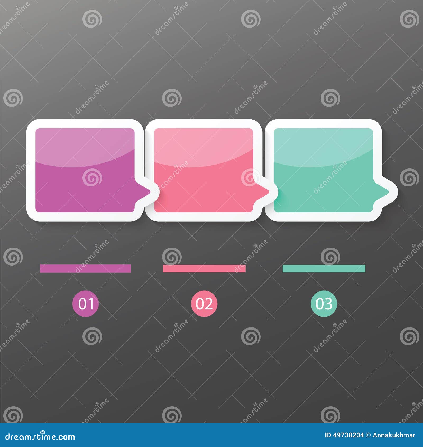 Vector Chart Template in Modern Style Stock Vector - Illustration of ...