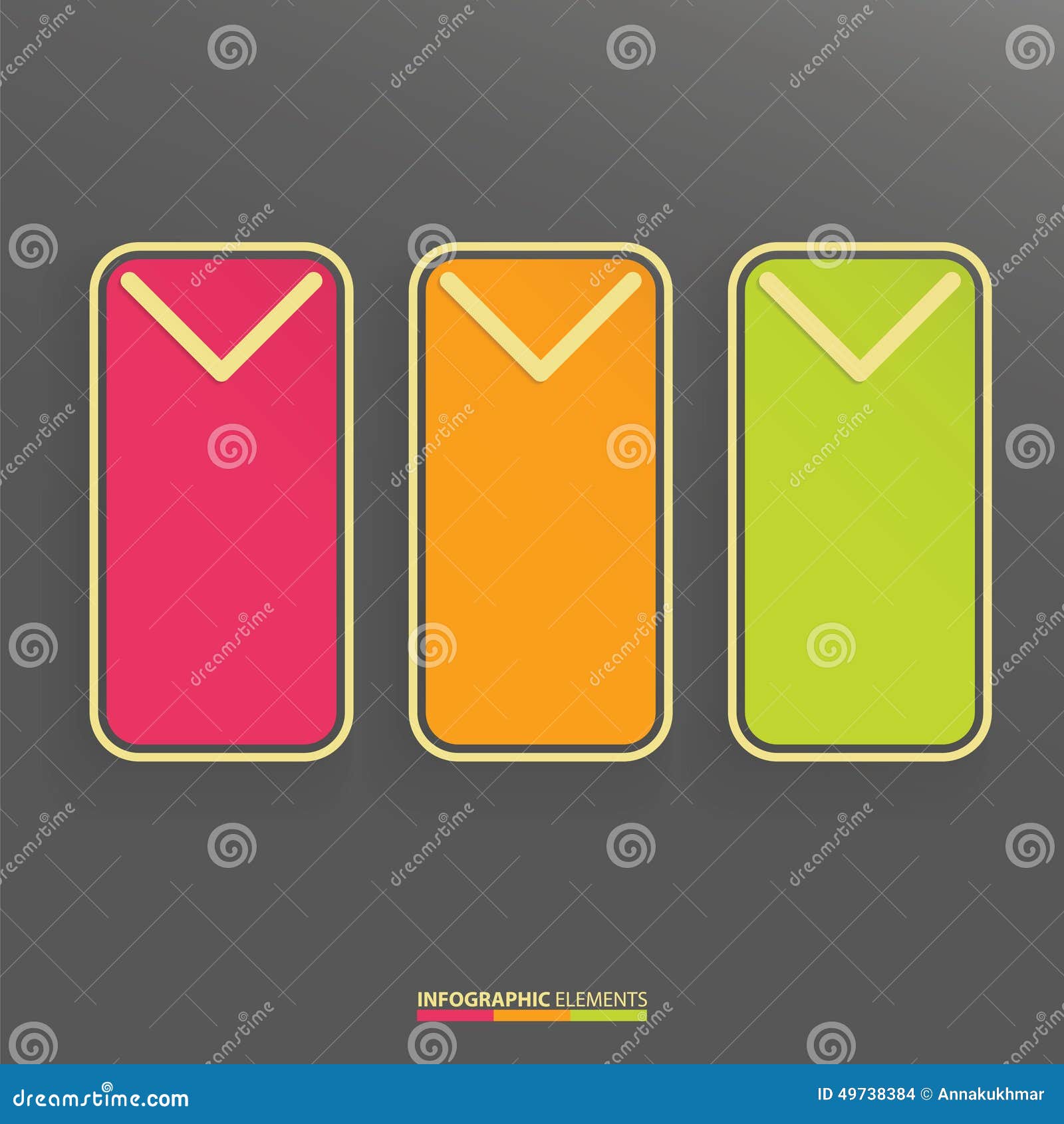 Vector Chart Template in Modern Style Stock Vector - Illustration of ...