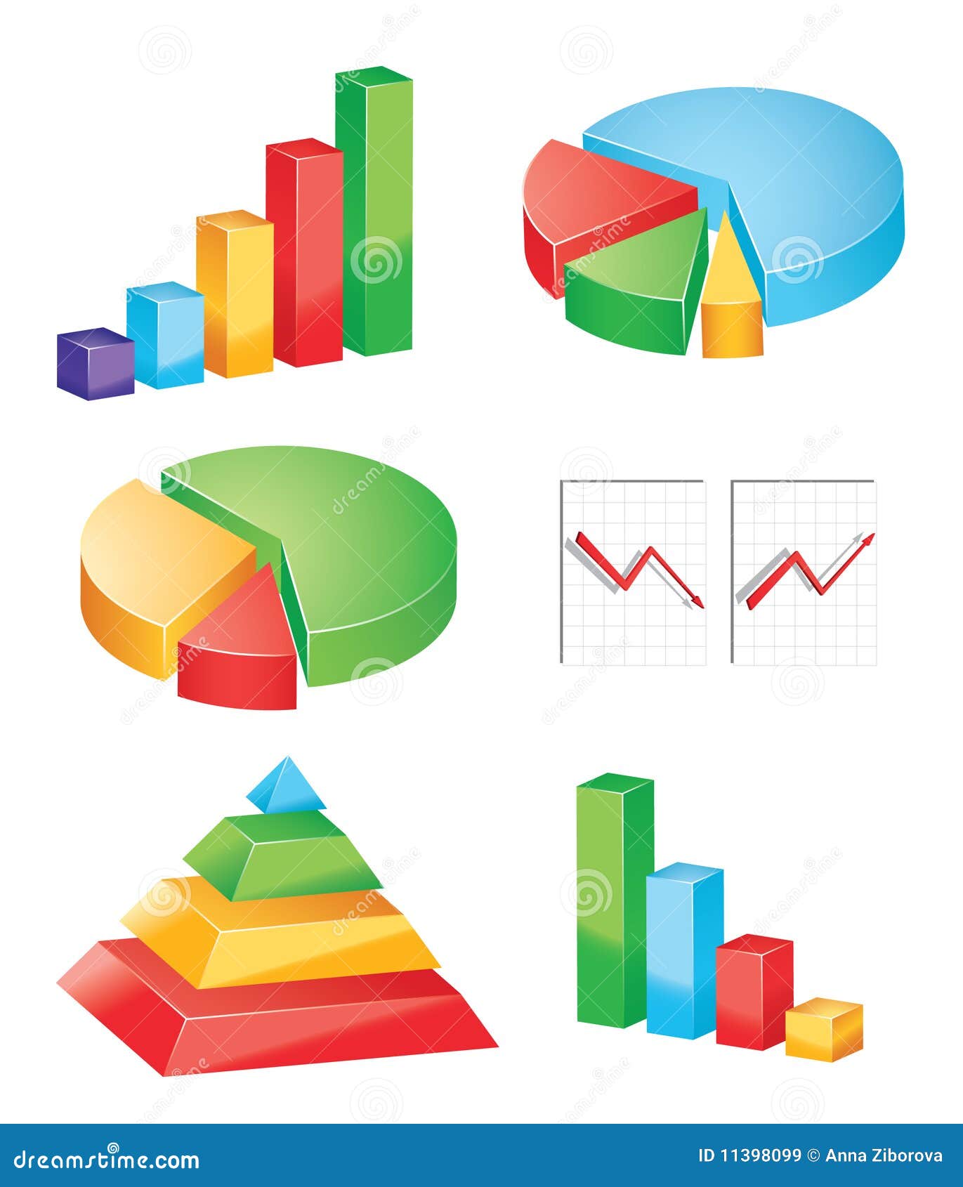 Vector charts stock illustration. Illustration of account - 11398099