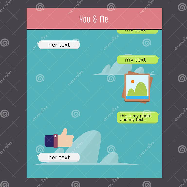 Vector Chat Frames: Message Boxes for Your Text Stock Illustration ...