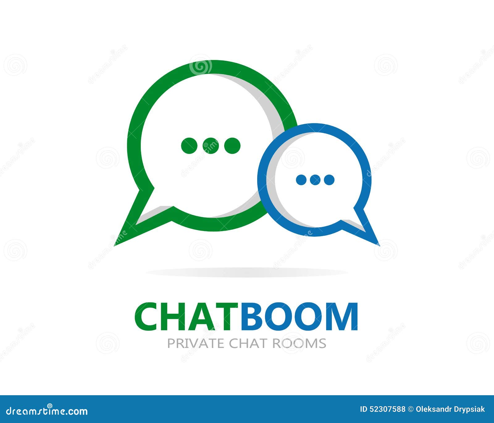 Vector chat icon or logo stock vector. Illustration of communication ...