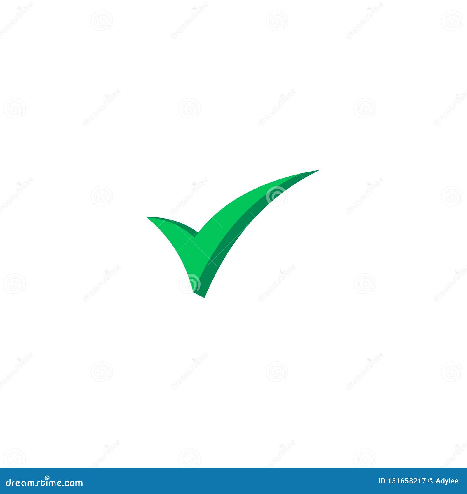 Vector Check Mark Icon In Squared On White Isolated Background. Layers ...
