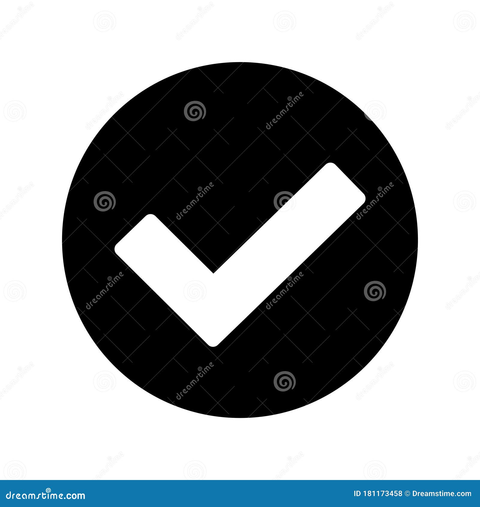 Vector Check Icon. Logo. Pictogram. Button. Vector Stock Vector ...