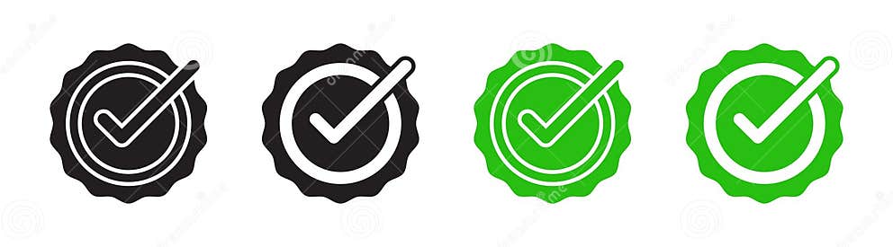 Vector Check Icon Set. Check Icon Symbols Stock Illustration ...