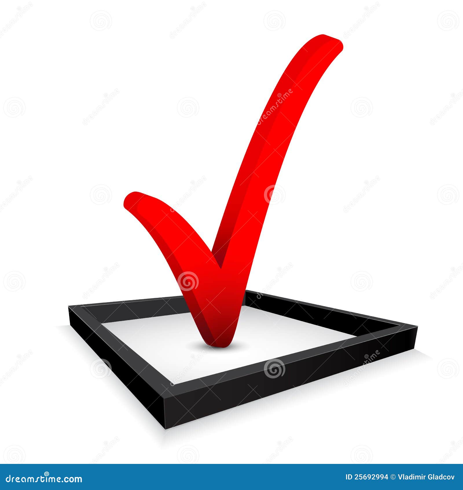 Vector check mark stock vector. Illustration of check - 25692994