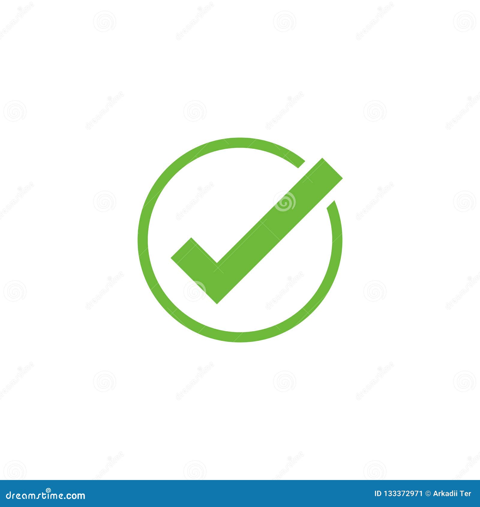 Vector Check Mark Icon. Approve Symbol. Check Mark Shape. Design ...
