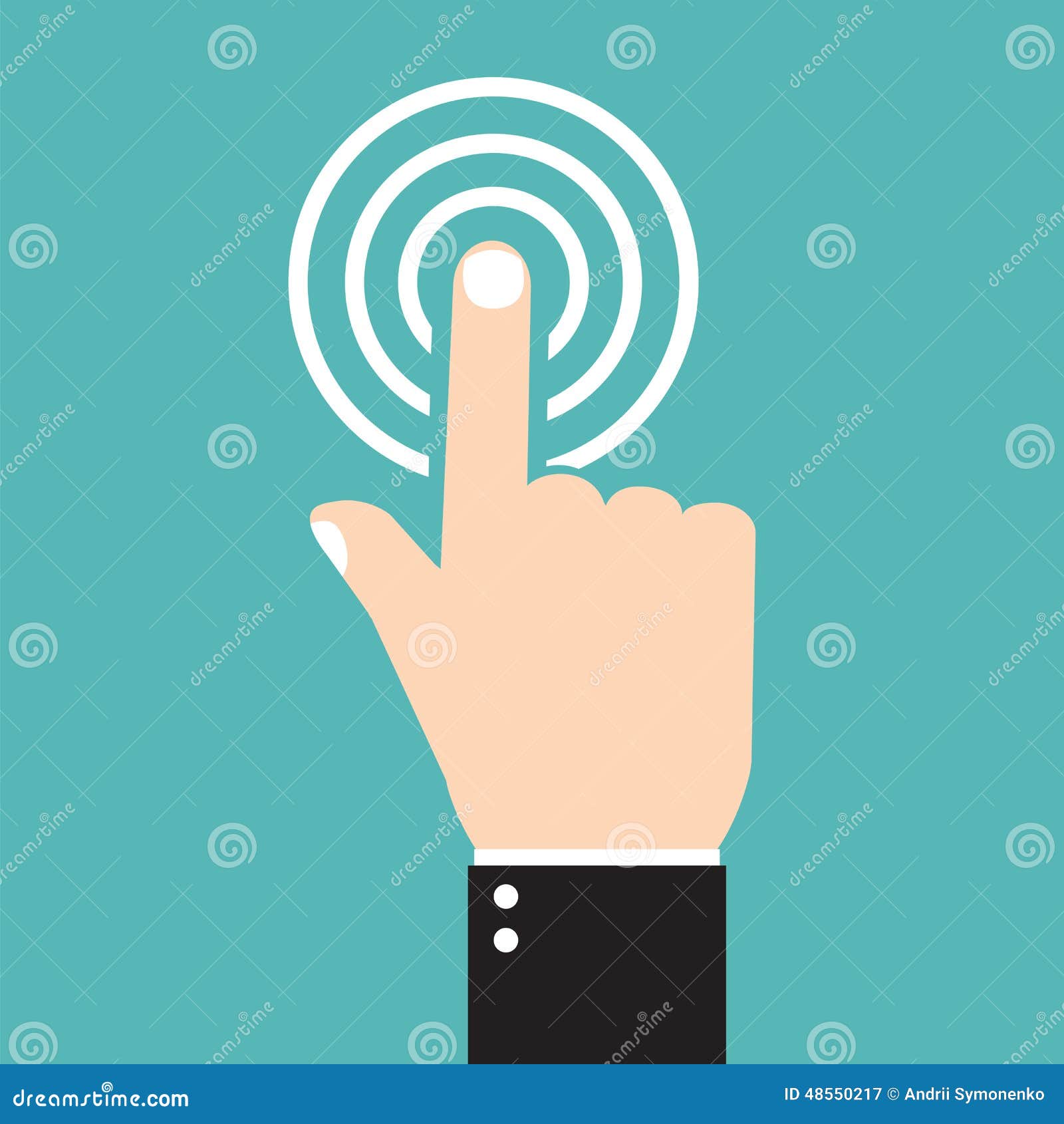 Vector Check Mark Icon, Touch Icon. Stock Vector - Illustration of ...