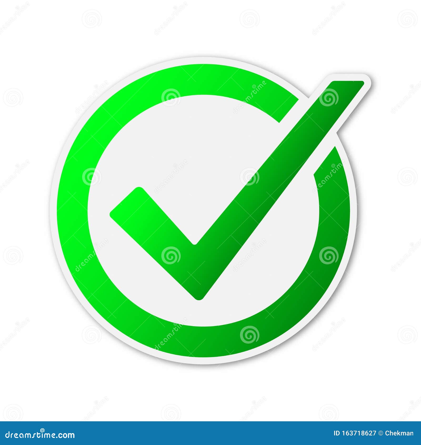 Vector Check mark isolated stock illustration. Illustration of check ...
