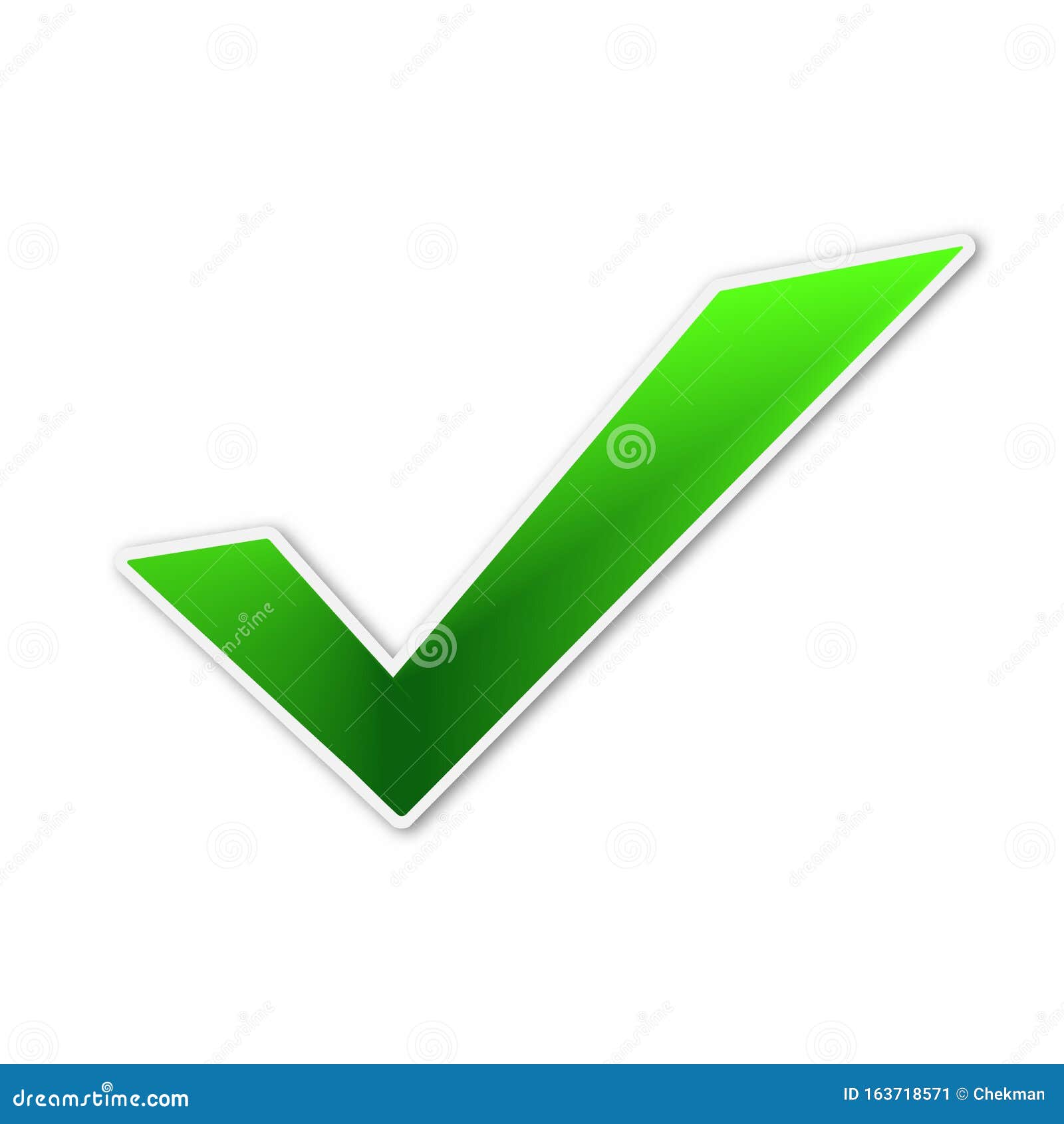 Vector Check mark isolated stock illustration. Illustration of customer ...