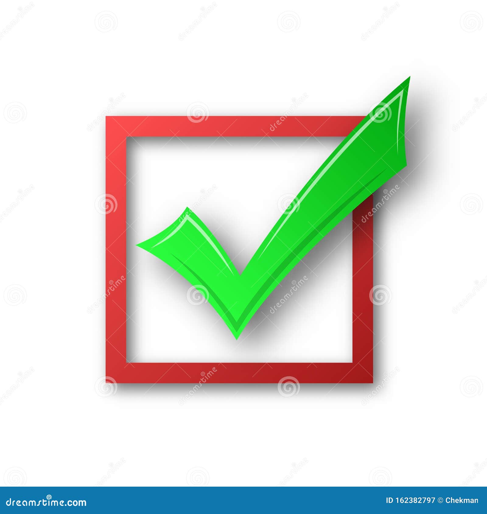 Vector Check mark isolated stock illustration. Illustration of shape ...