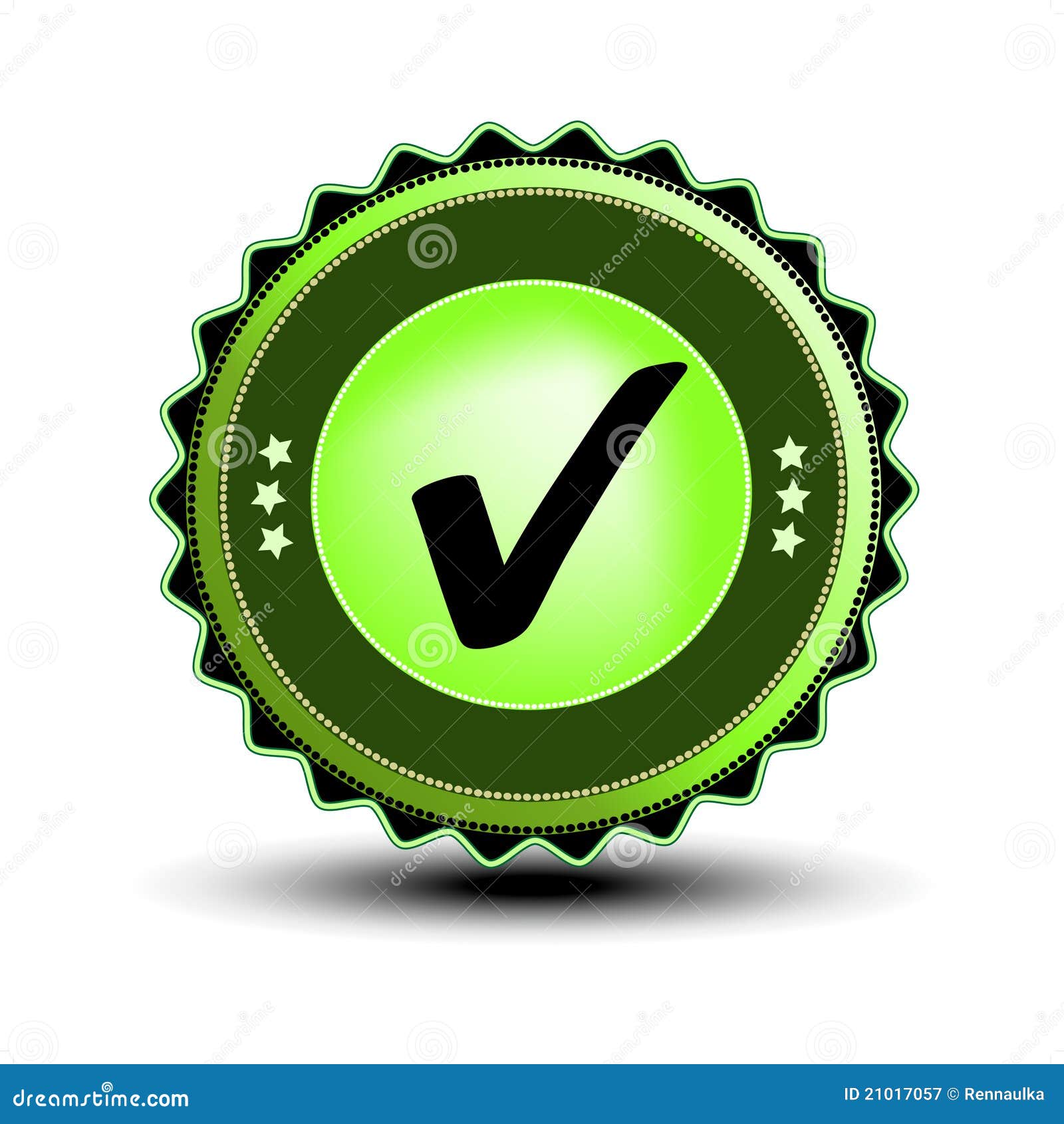 Vector Check mark label stock vector. Illustration of element - 21017057