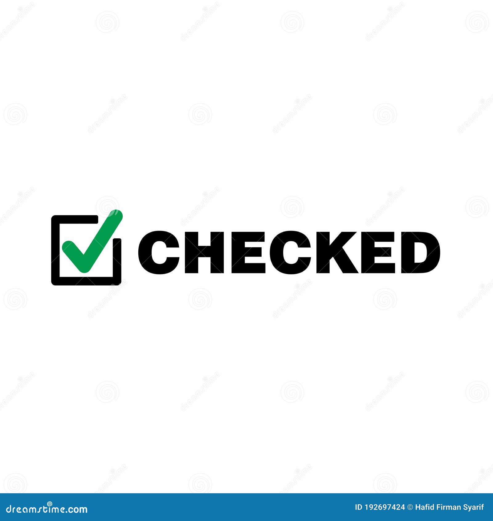 Vector of Checked Mark Illustration Design, Simple Checked Icon ...