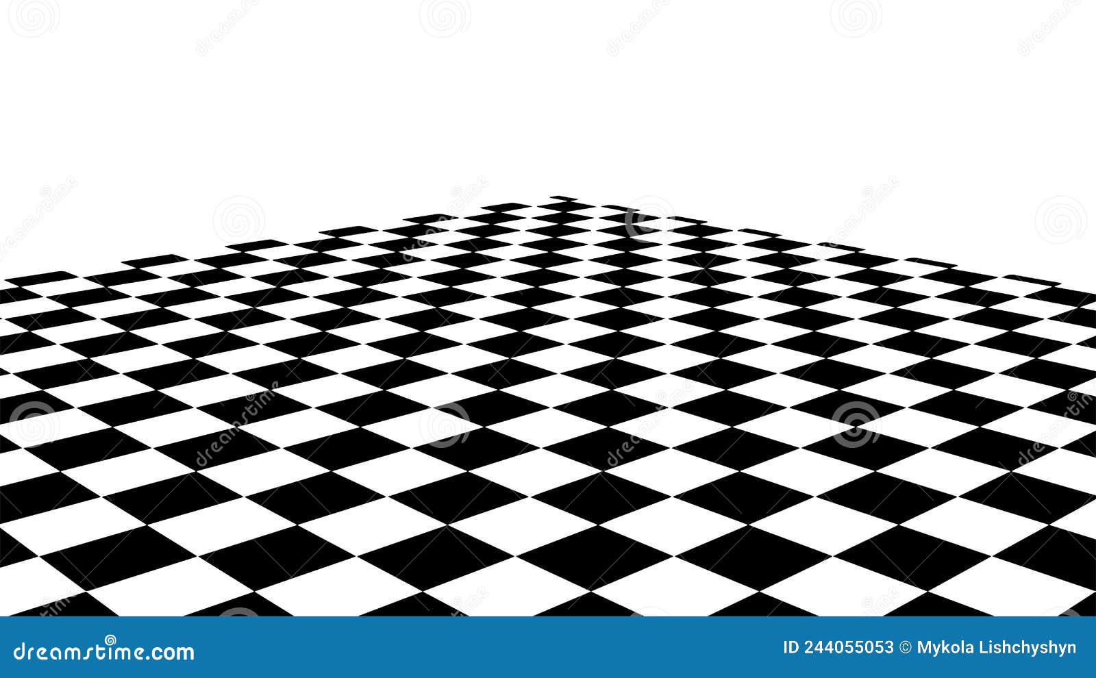 Vector Checkerboard Perspective Grid. Technology Wireframe Landscape ...