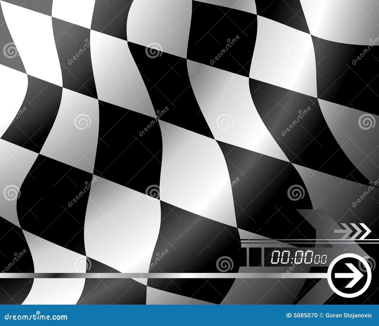 Vector Checkered Flag | CartoonDealer.com #5085070