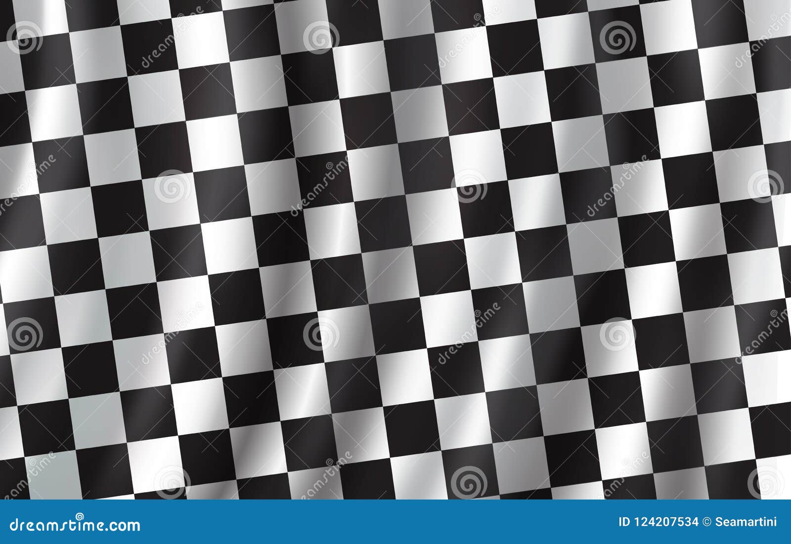 Vector Checkered Flag Pattern Background Stock Vector - Illustration of ...