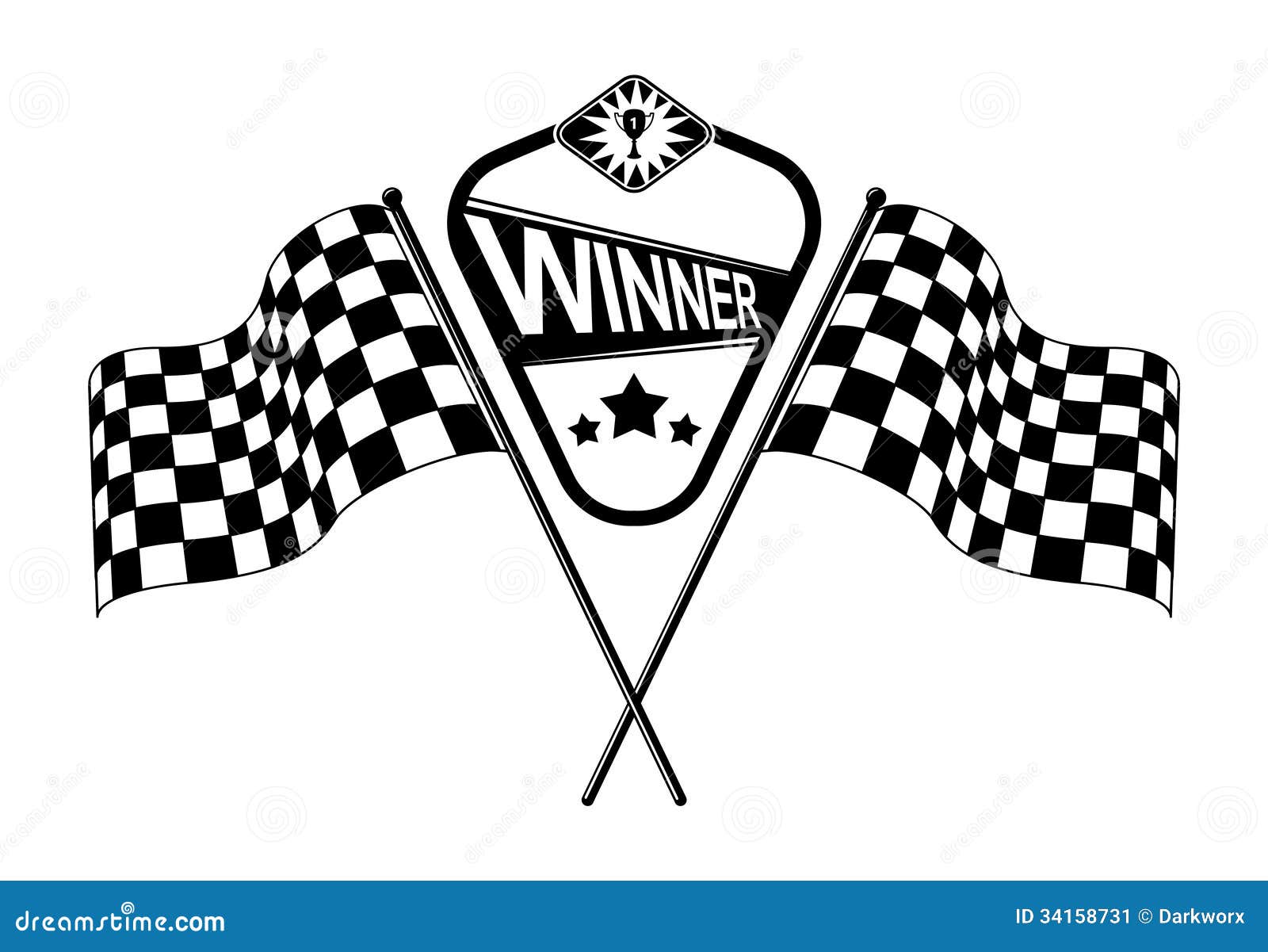 Vector Checkered Race Flags Stock Vector - Illustration of finish ...