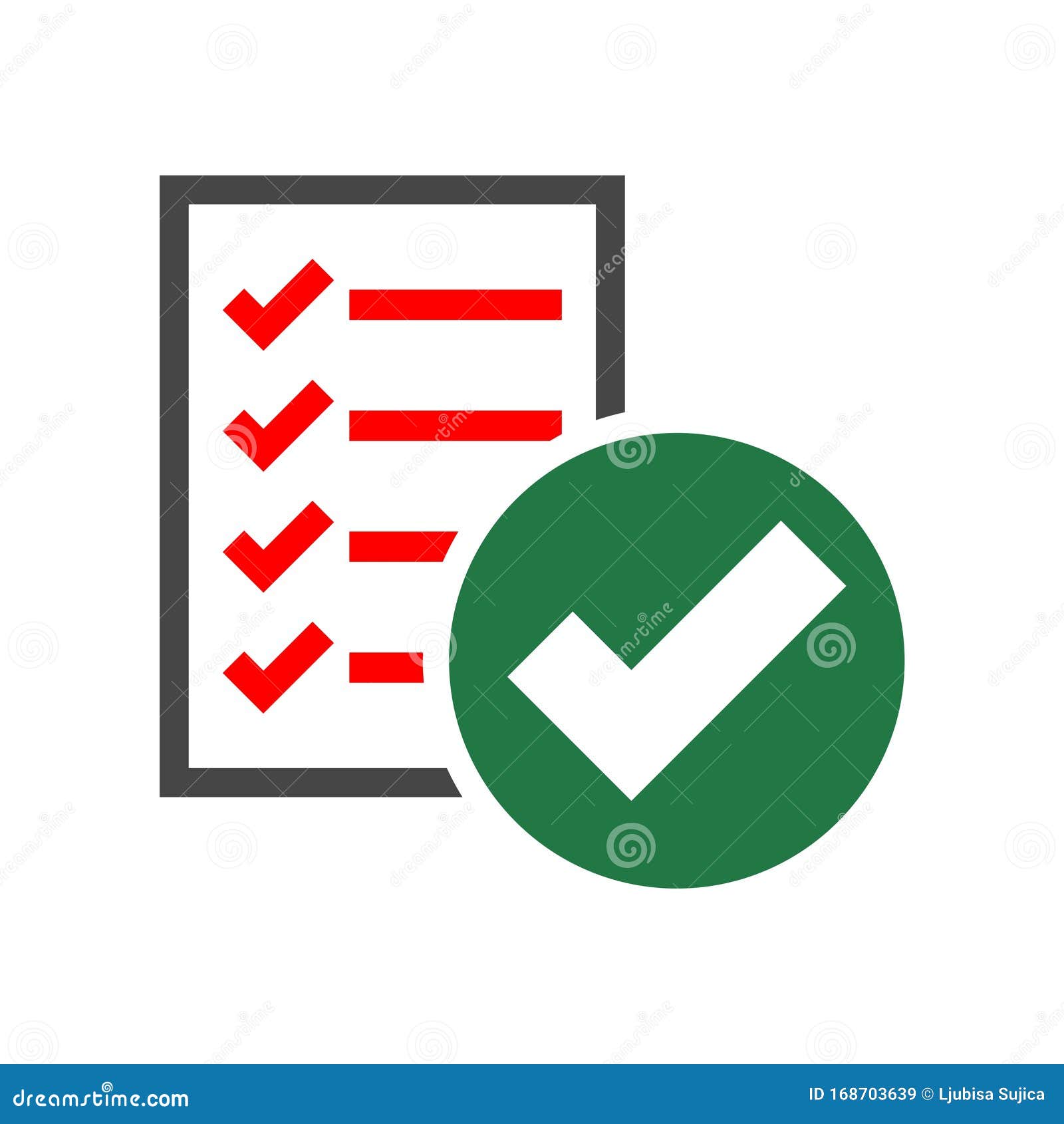 Vector checklist pictogram vector illustratie. Illustration of ...