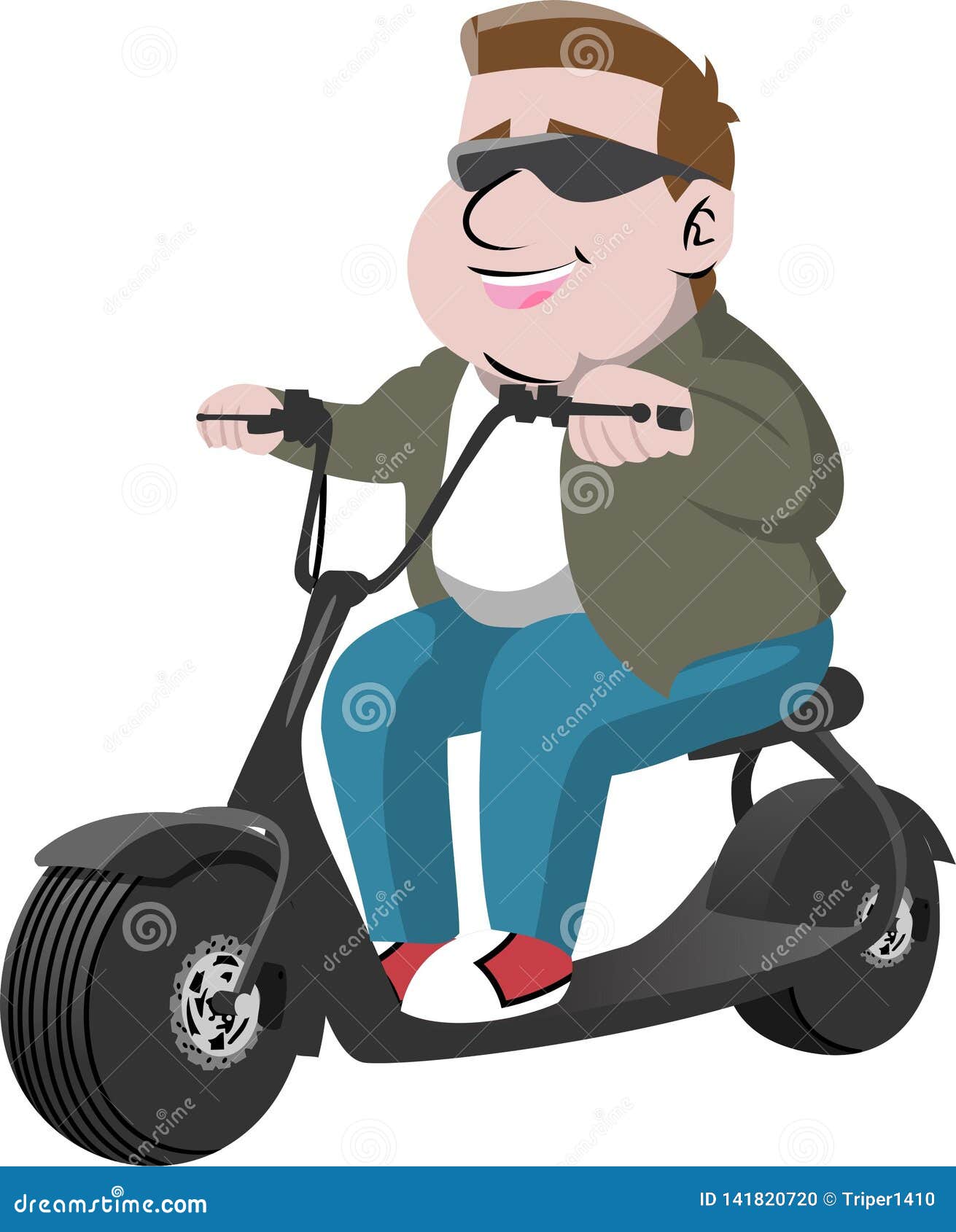 Vector - Cheerful Chubby Man Stock Vector - Illustration of obese ...
