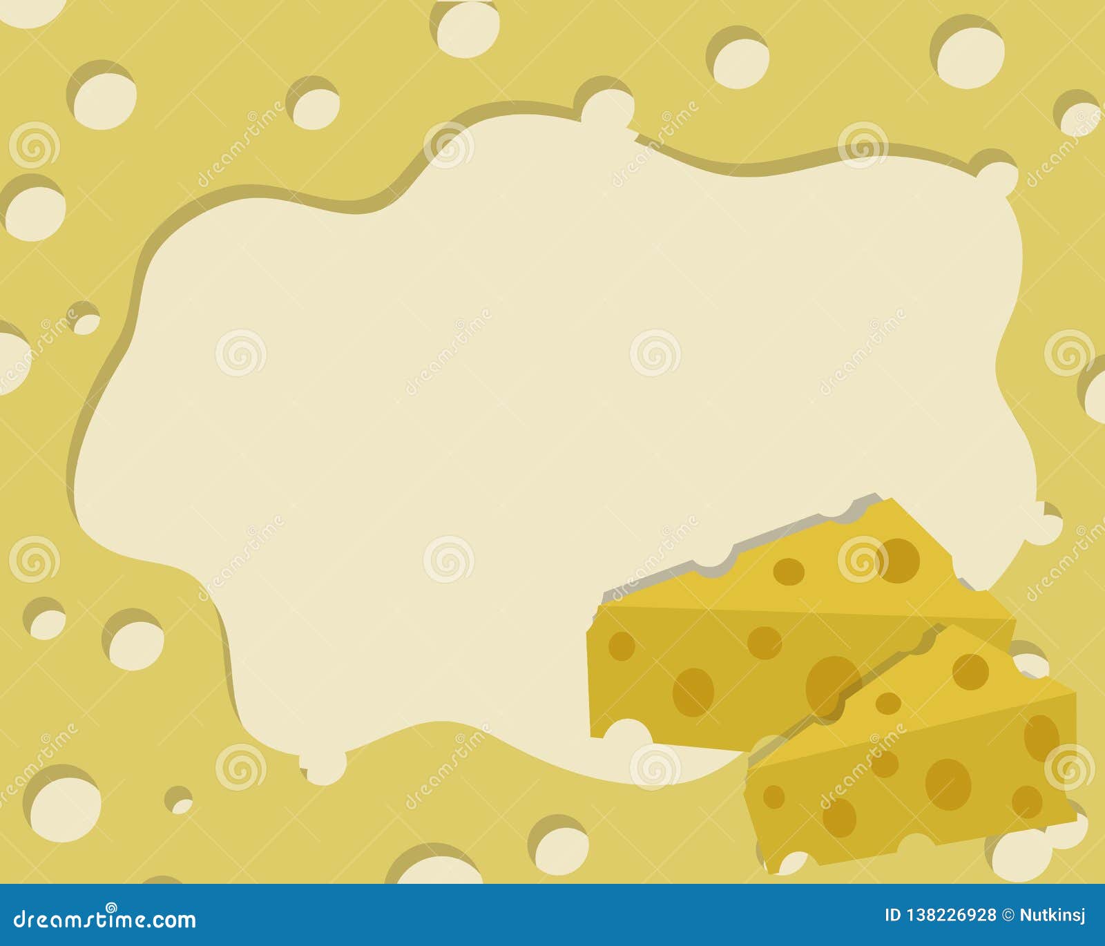 Cheese Frame and Cheeses stock vector. Illustration of cartoon - 138226928