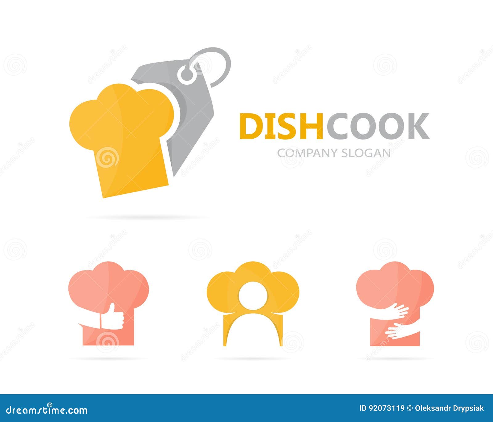 Vector of Chef Hat and Tag Logo Combination. Kitchen and Shop Symbol or ...