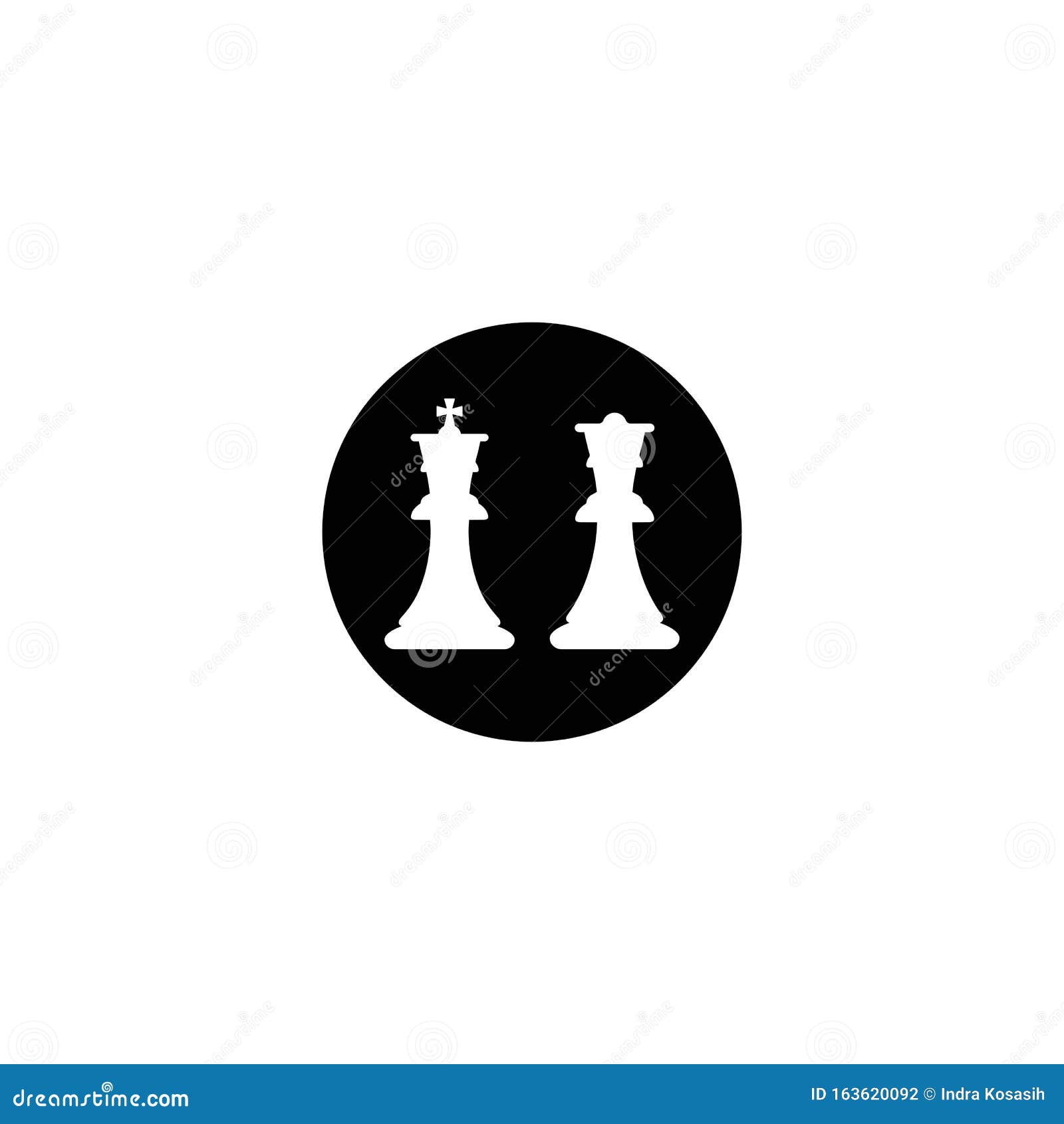 Vector Chess Piece Set for Logo Design,king and Queen Icon Illustration ...