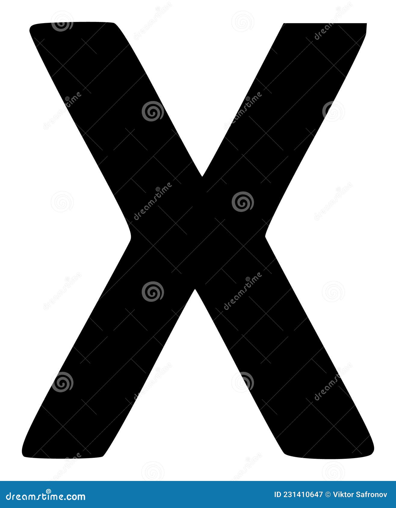 Vector Chi Greek Symbol Flat Icon Image Stock Vector - Illustration of ...