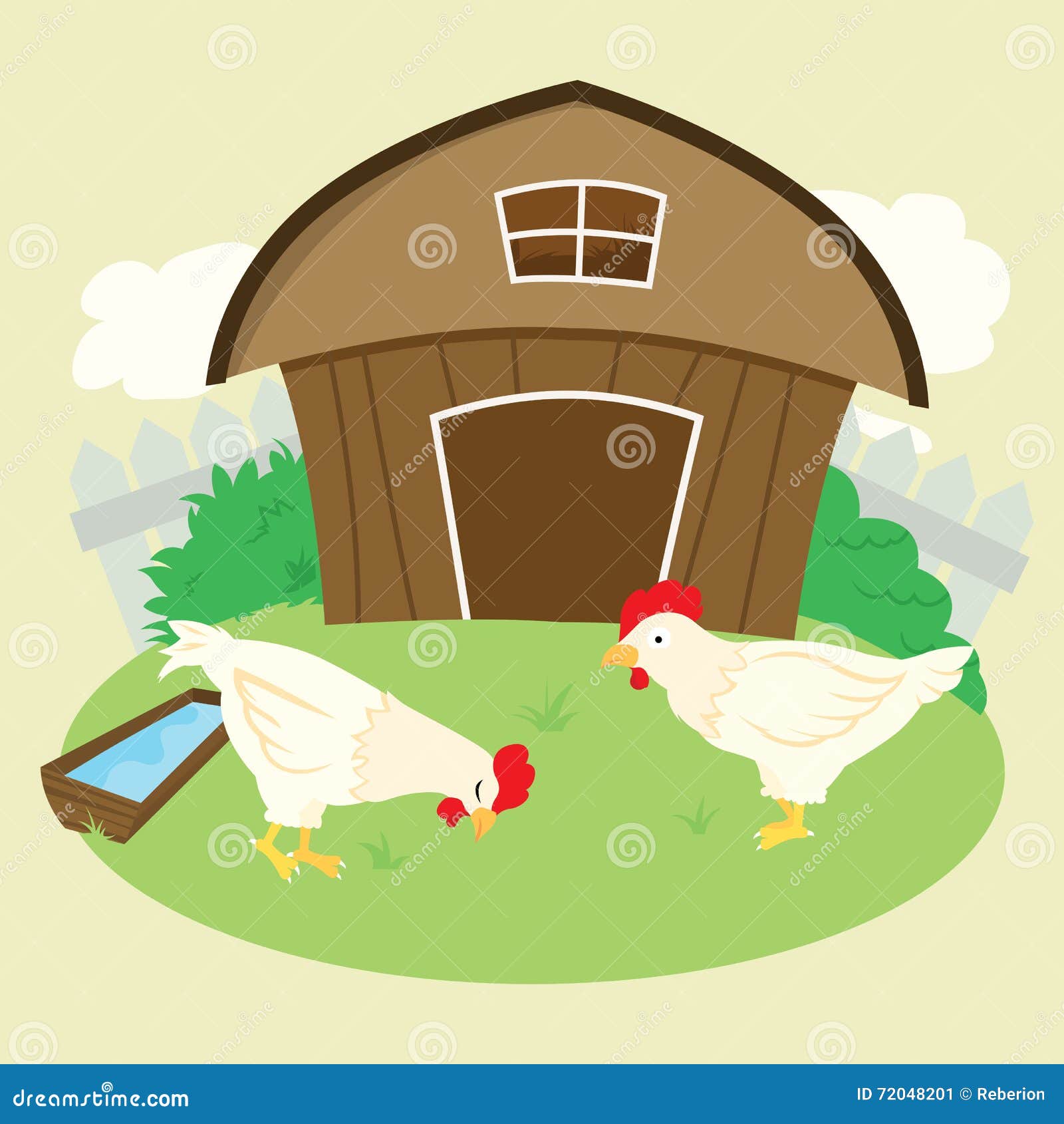 Vector Chicken Farm stock vector. Illustration of vector - 72048201