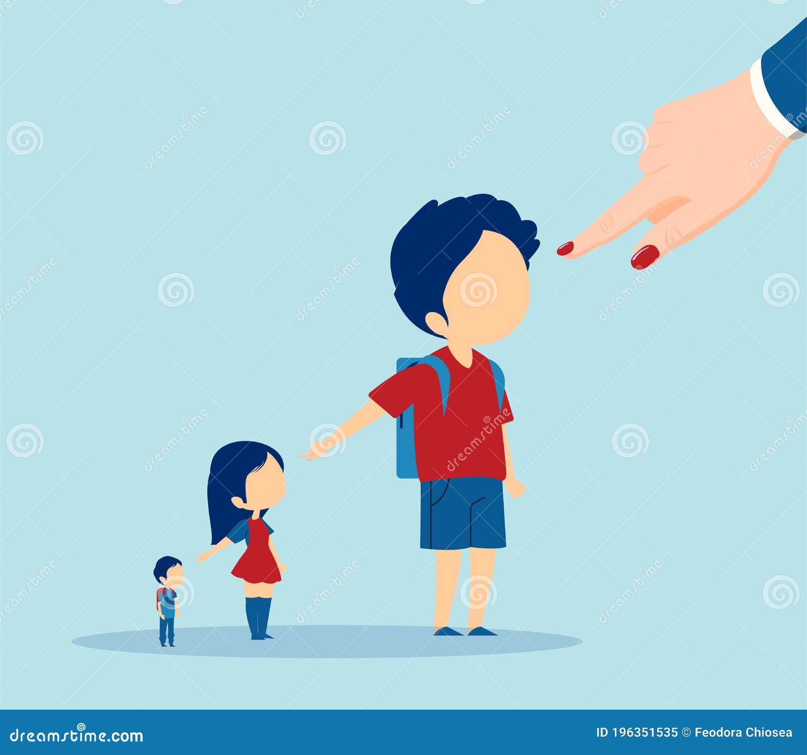 Blaming Teacher Cartoon Stock Illustration | CartoonDealer.com #191432935