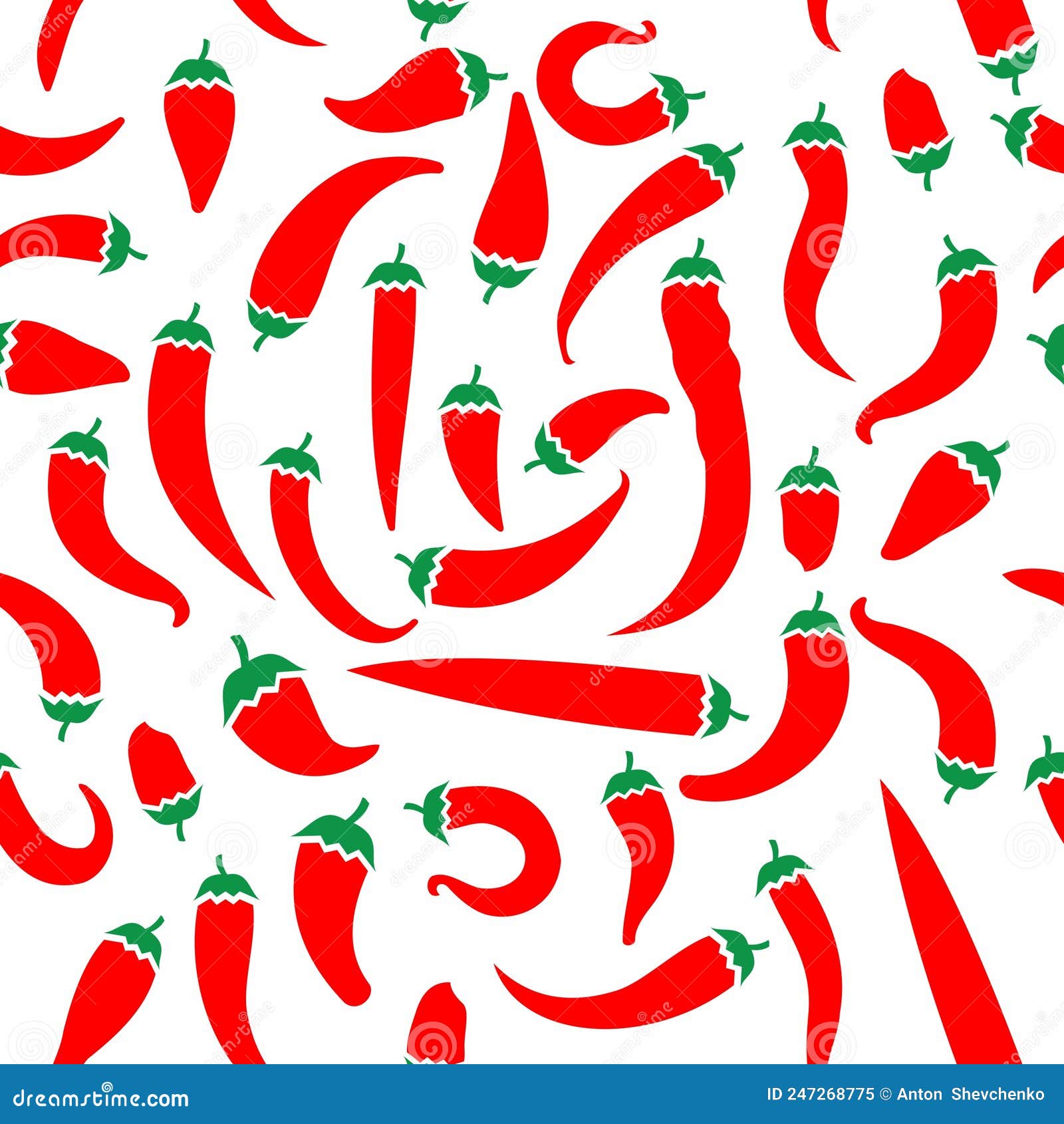 Vector chili pattern stock vector. Illustration of funny - 247268775