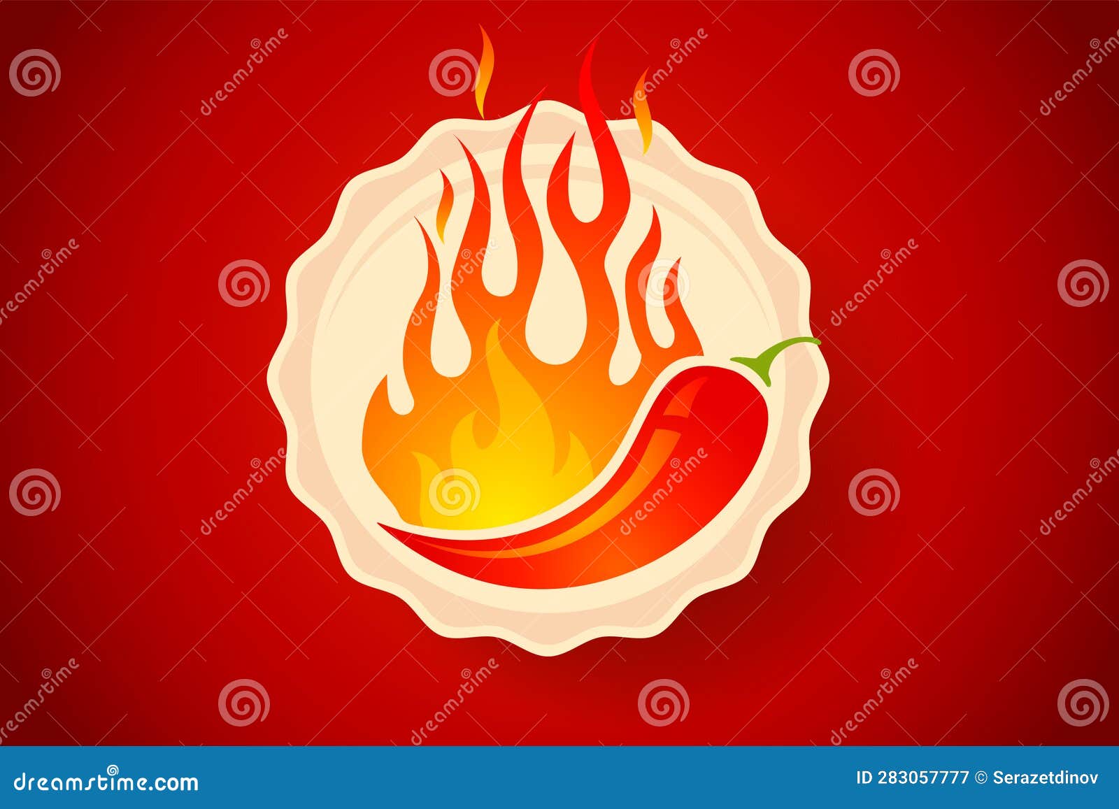 Chilli Icon Set. Spicy Pepper Hot Vector Symbol In A Black Filled And ...