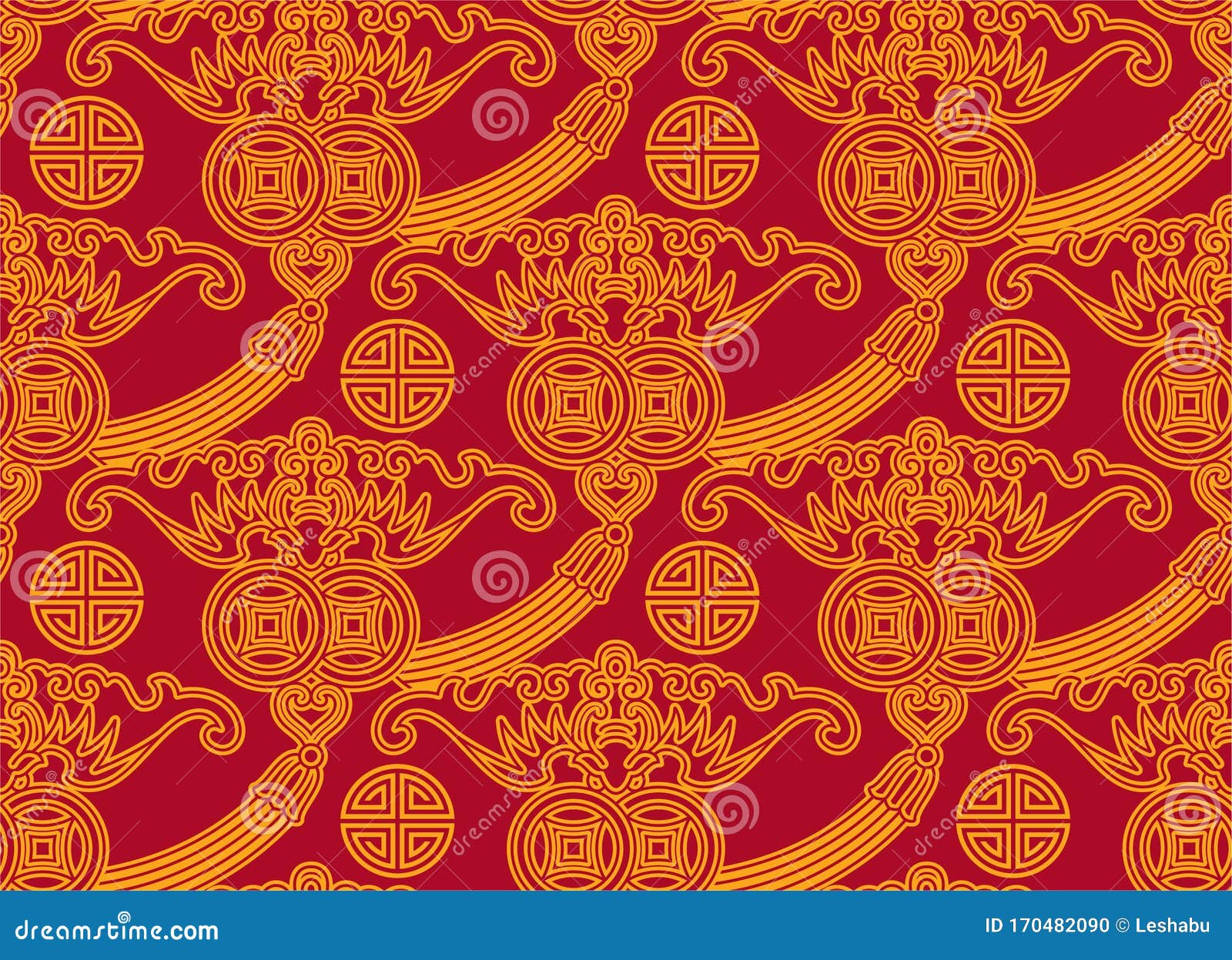 Chinese Pattern - Seamless Tile with Bat, Texture, Fabric, Background ...