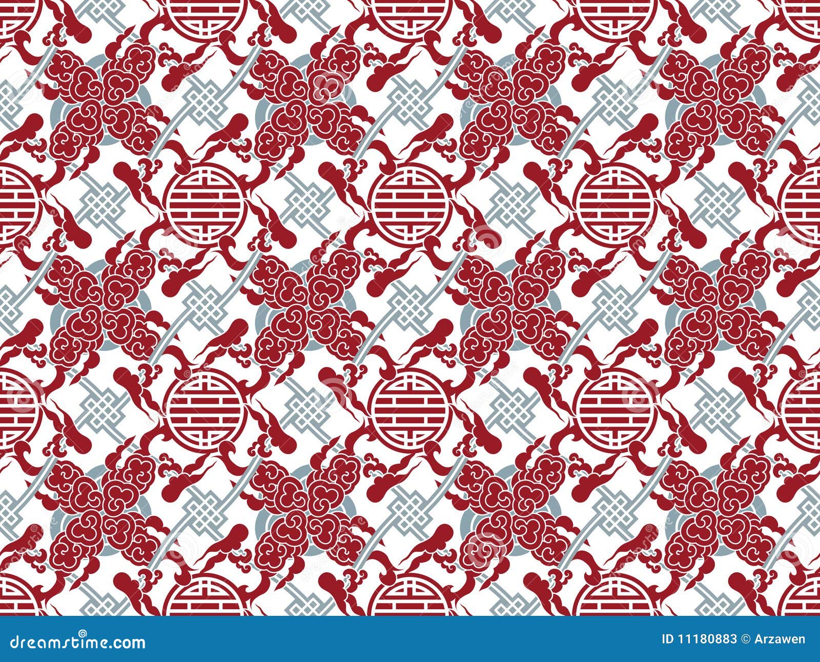 Vector Chinese Decorative Pattern Of Asian Symbols-illustrator ...