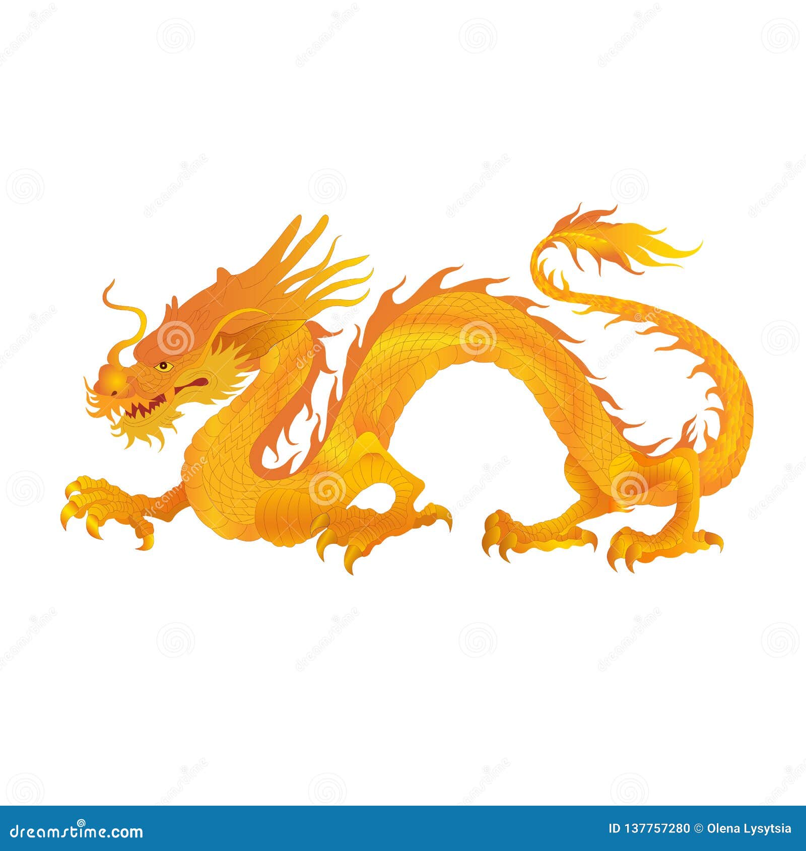 Vector chino del dragón ilustración del vector. Ilustración de arte ...