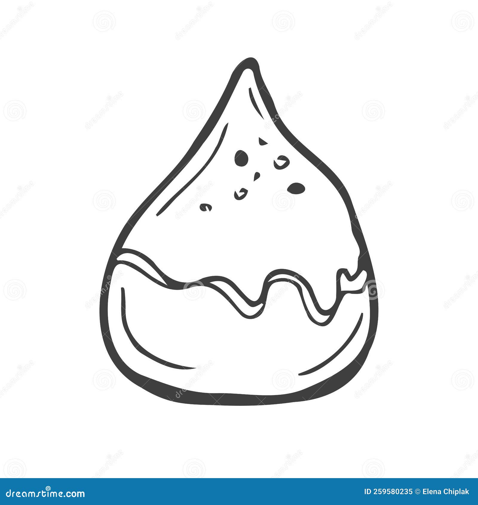 Vector Chocolate Candy. Doodle Style Stock Illustration - Illustration ...