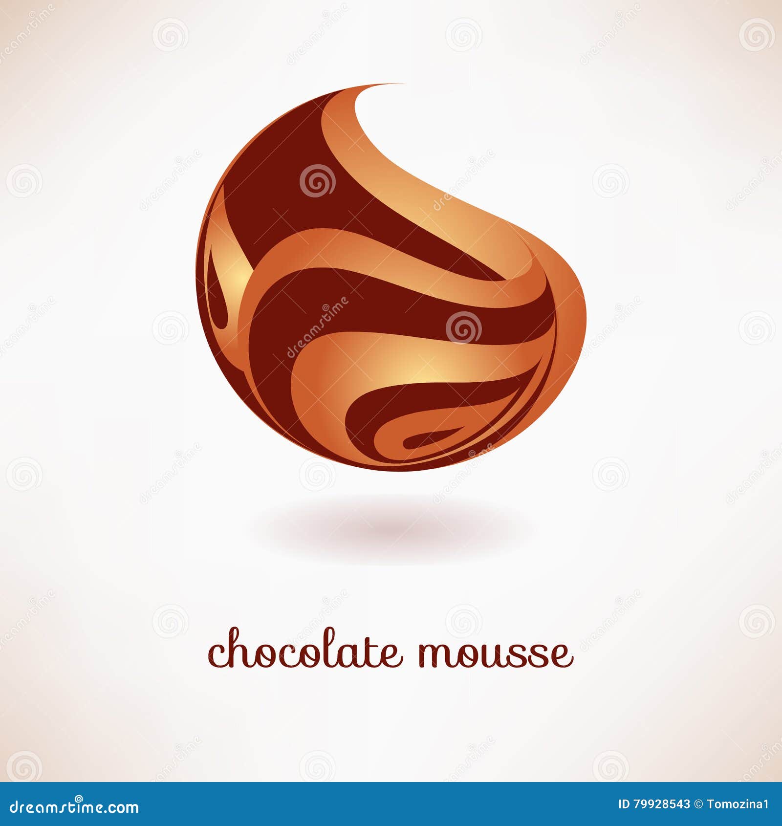 Chocolate Mousse Cake With Strawberry Cartoon Vector | CartoonDealer ...