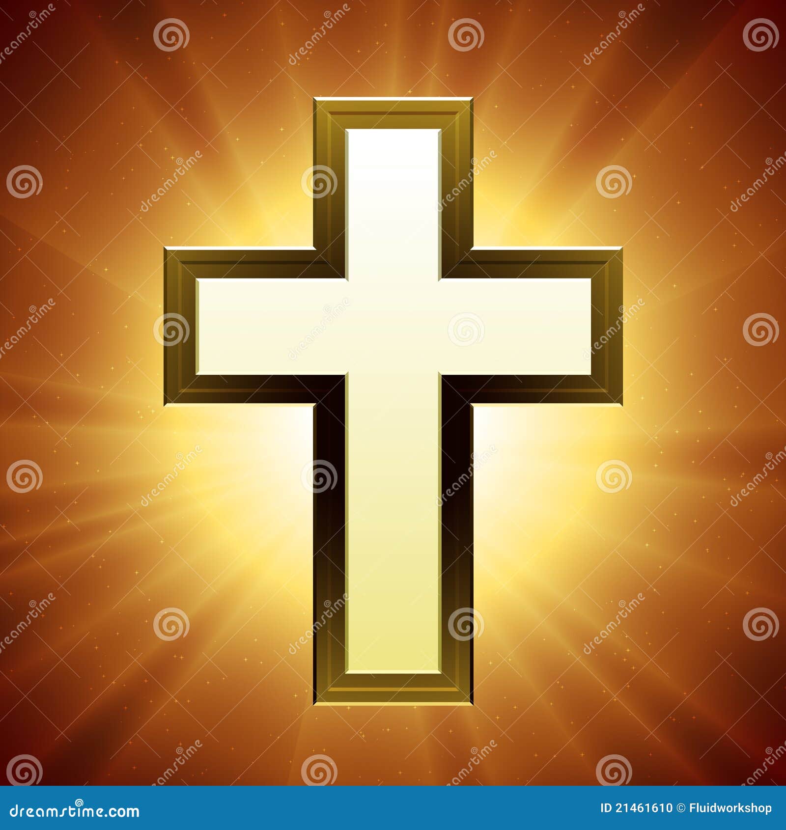 Vector Christian Cross stock vector. Illustration of concept - 21461610