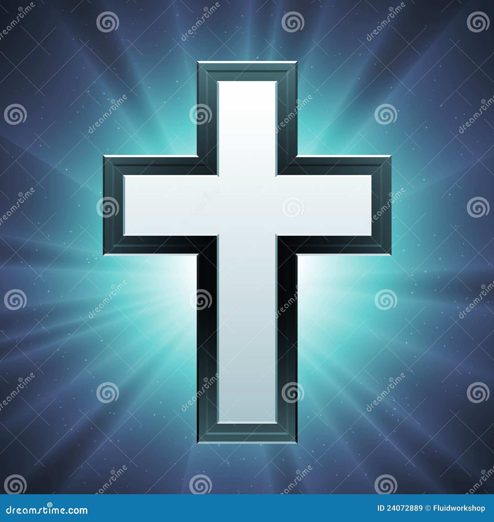 Vector Christian Cross stock vector. Illustration of deity - 24072889