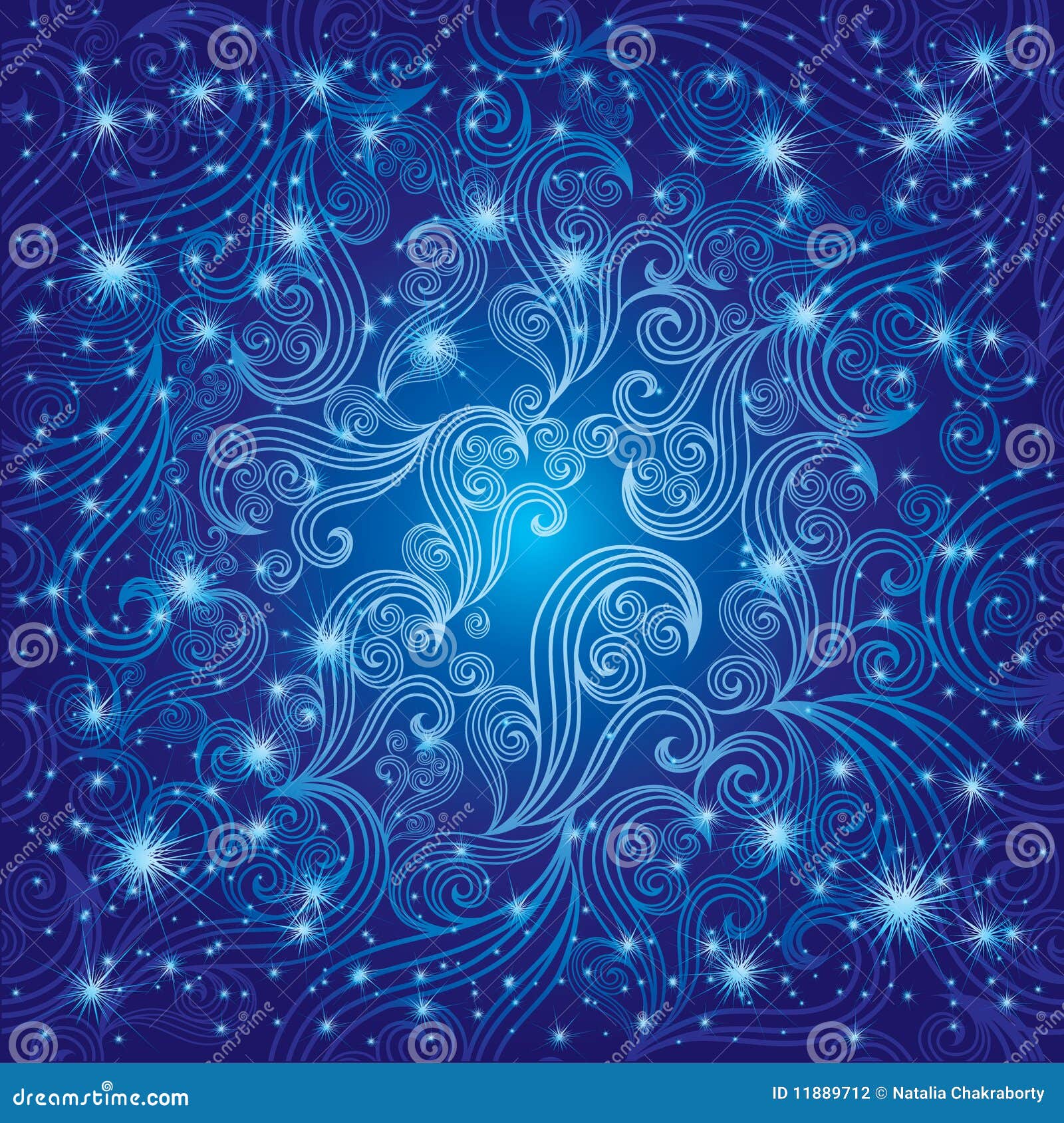 Vector Christmas Background with Stars Stock Vector - Illustration of ...