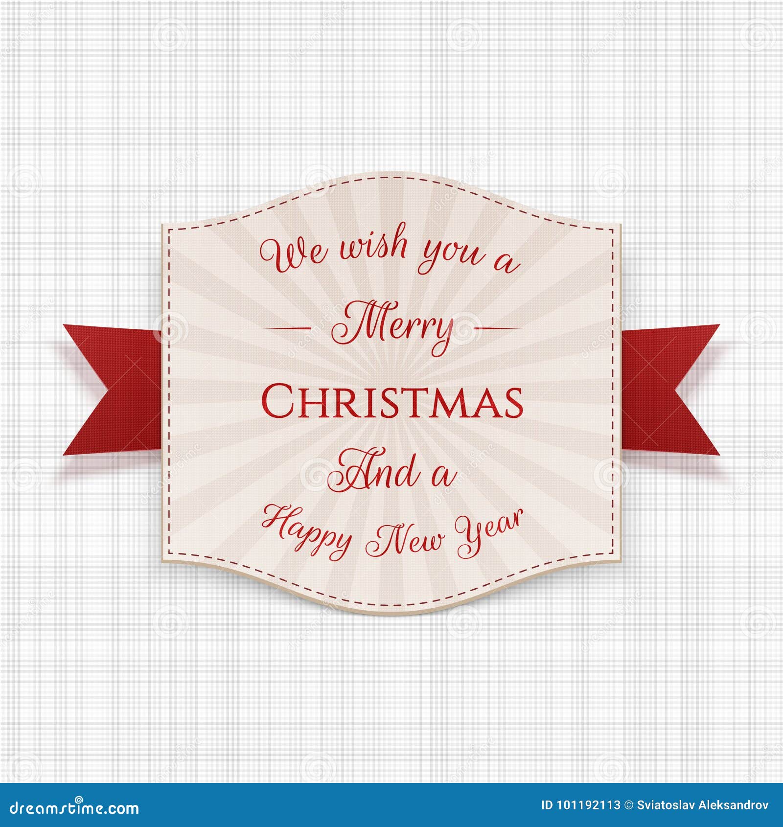 Vector Christmas Greeting Label Graphic Element Stock Vector ...